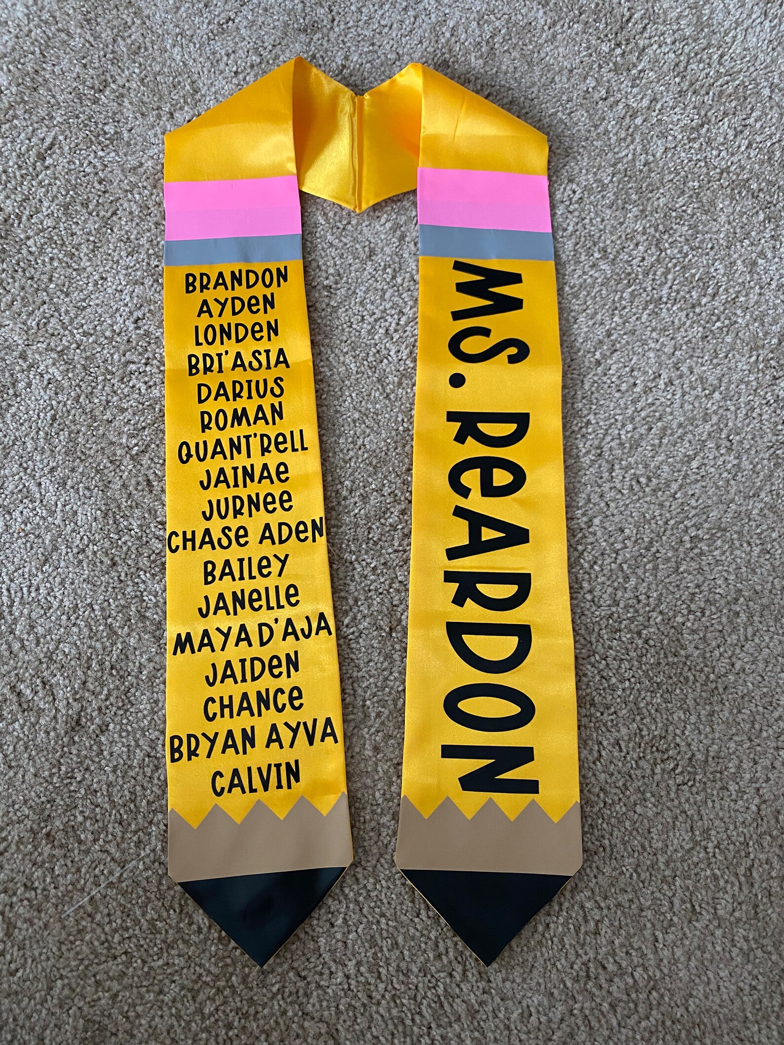 Teacher Graduation Stole - Etsy