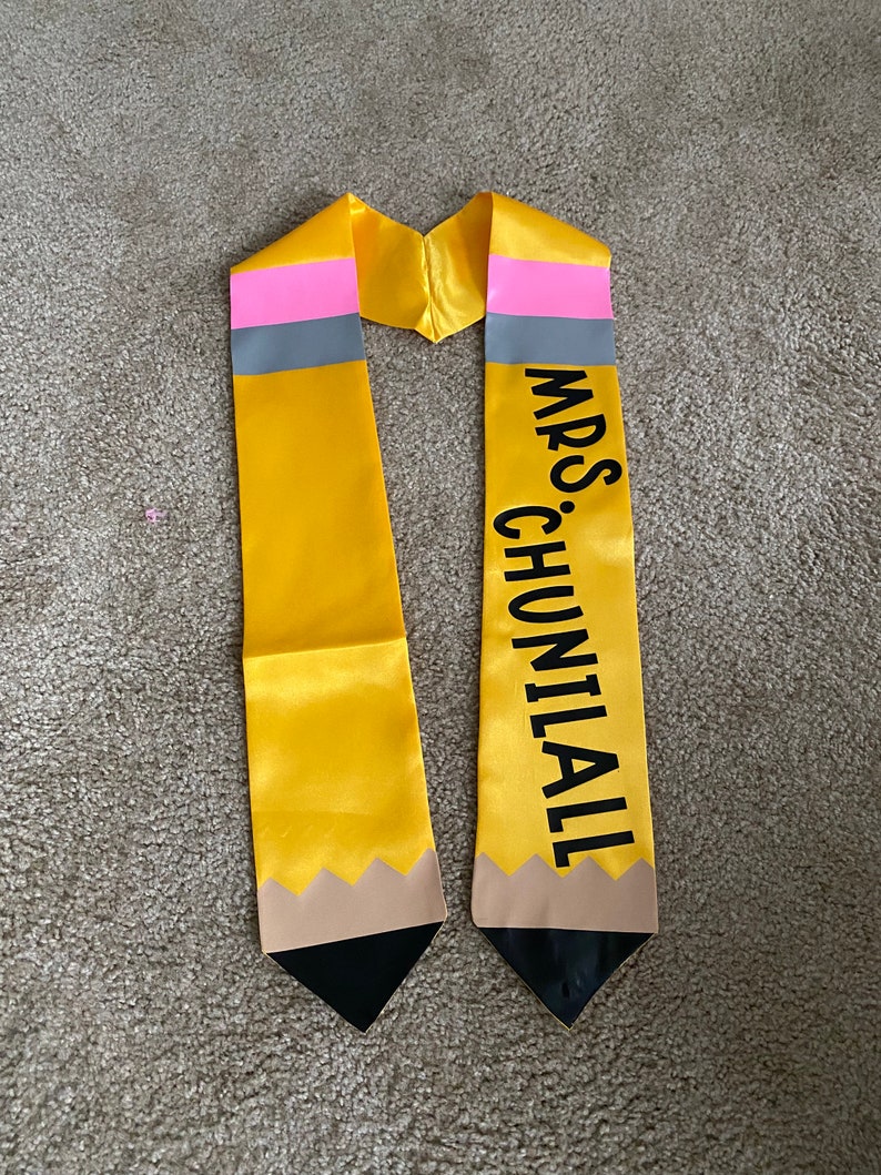 Teacher Graduation Stole - Etsy