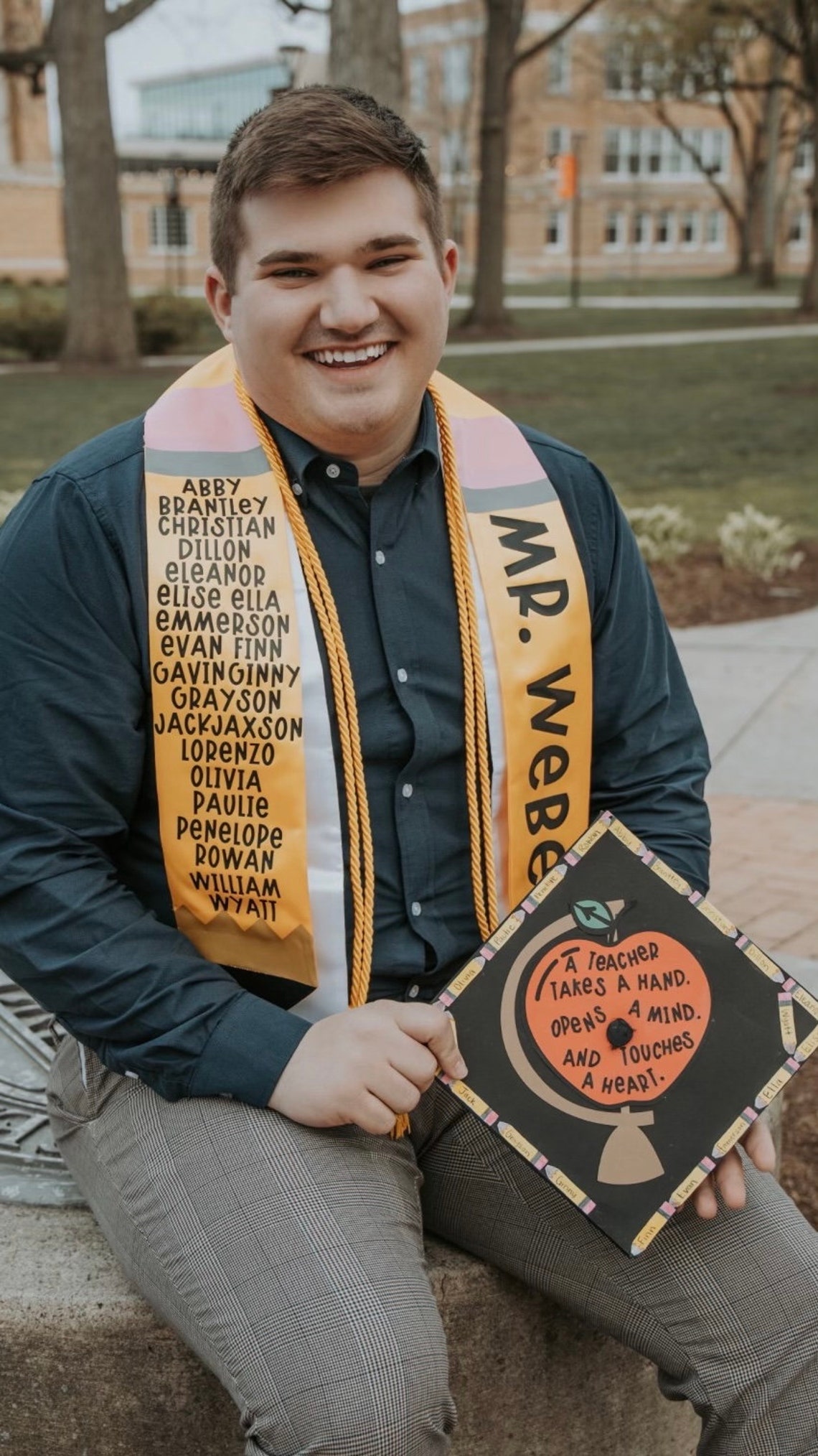 Teacher Graduation Stole - Etsy