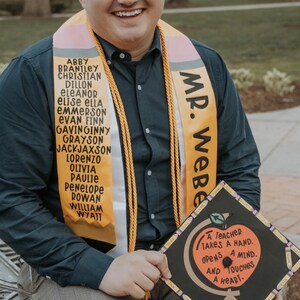 Teacher Graduation Stole - Etsy