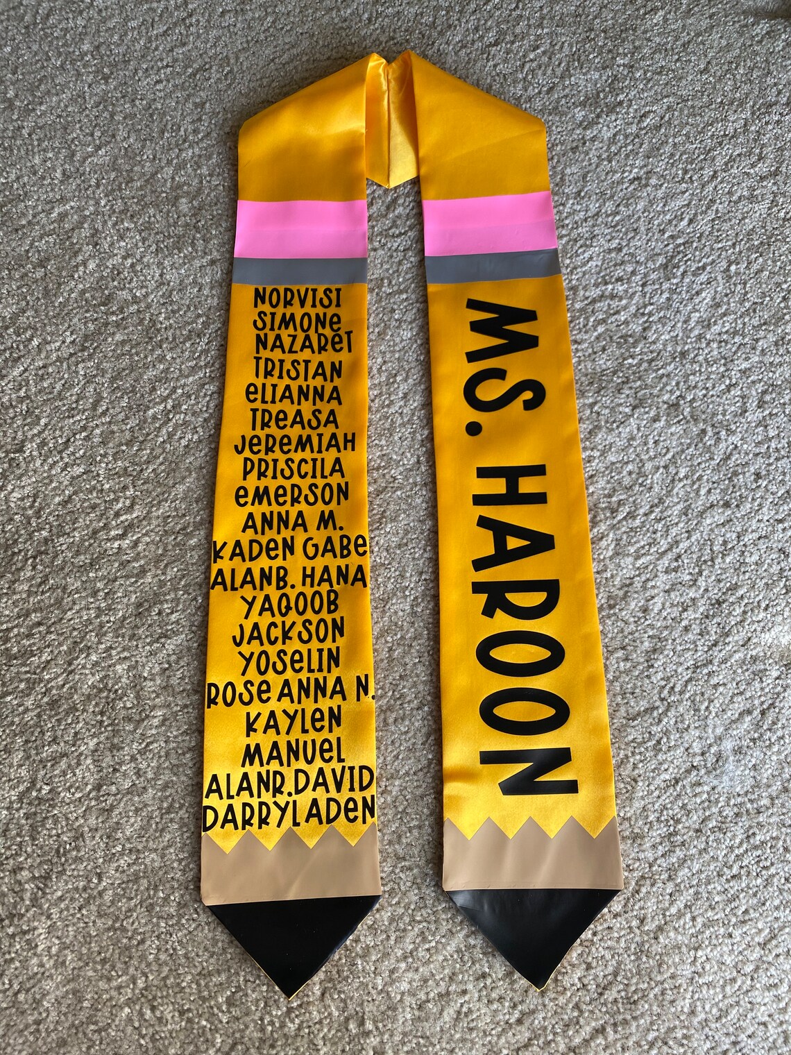 Teacher Graduation Stole - Etsy