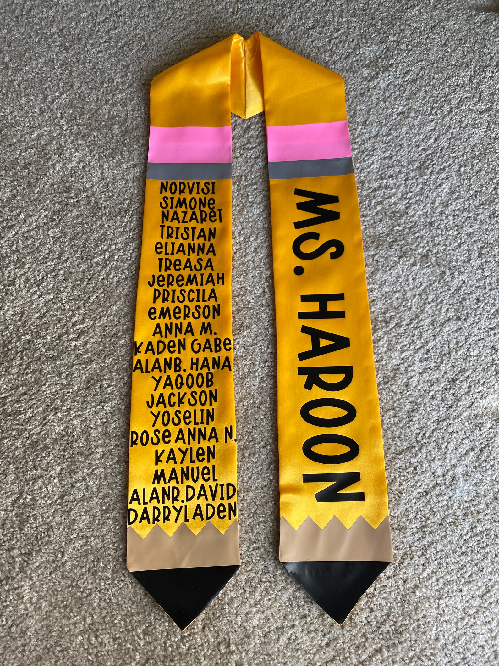 Teacher Graduation Stole - Etsy