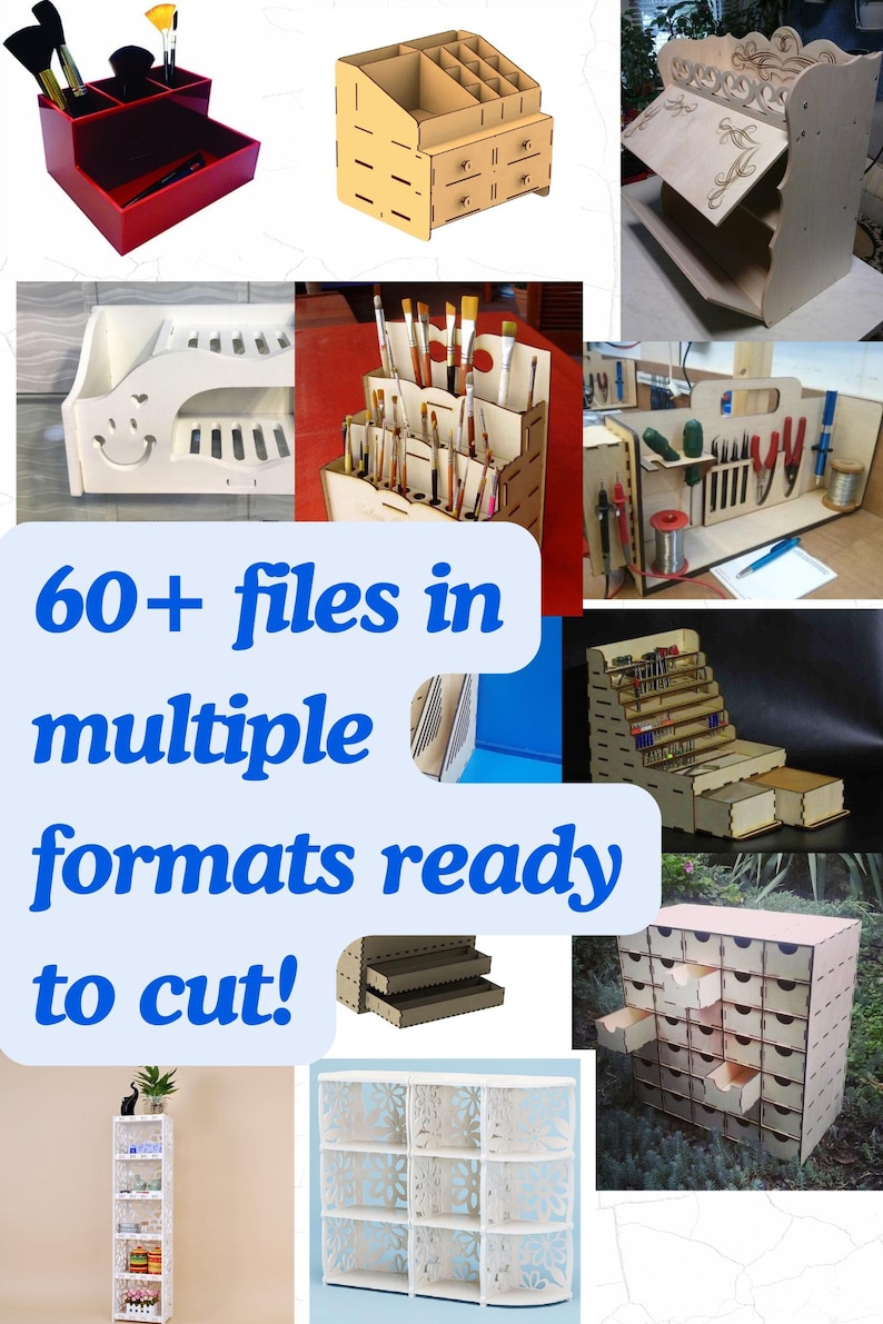 66 Wooden Shelf Rack Storage Svg Files for Laser Cut, Wood Shelf ...