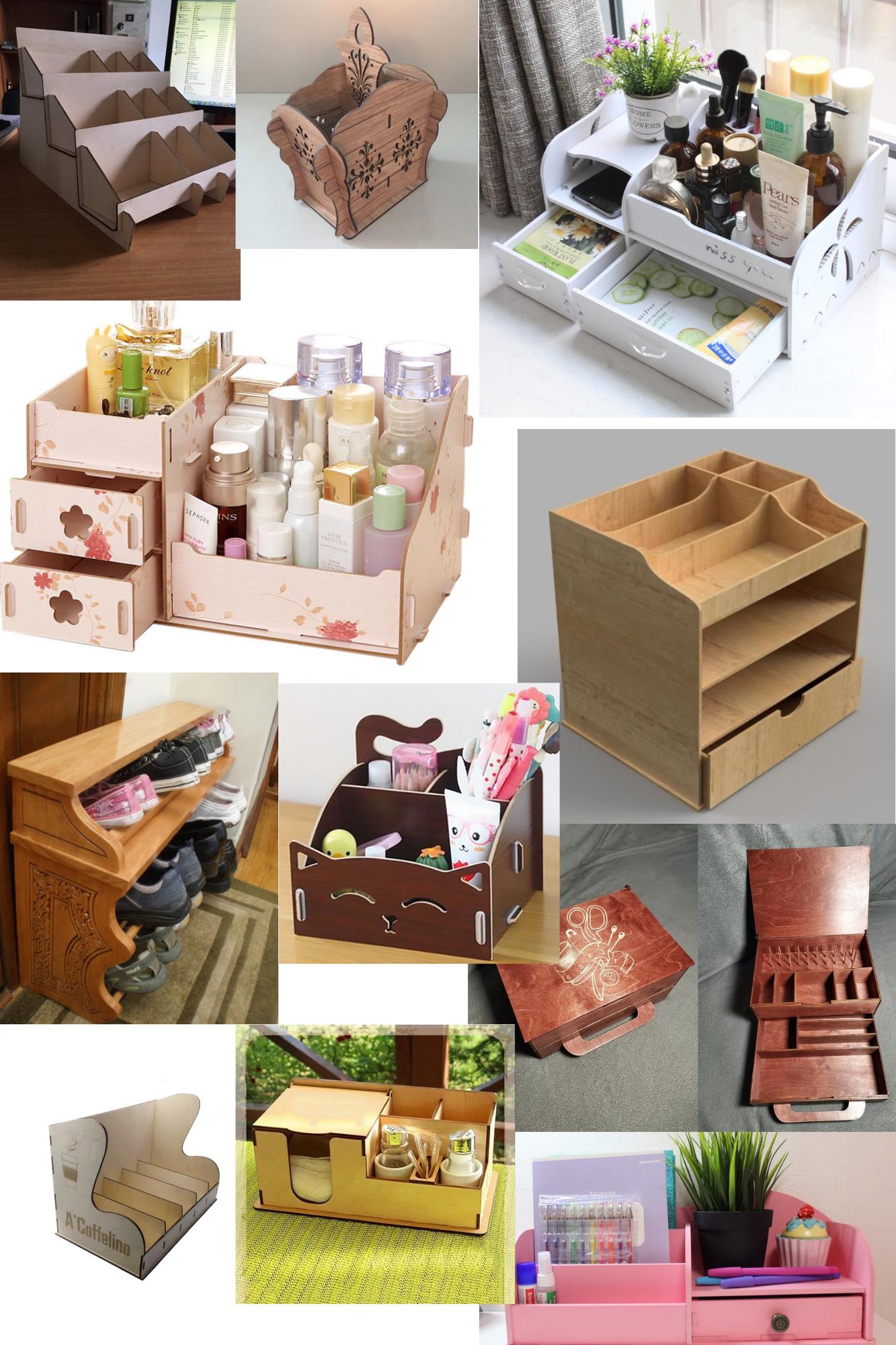 66 Wooden Shelf Rack Storage Svg Files for Laser Cut, Wood Shelf ...