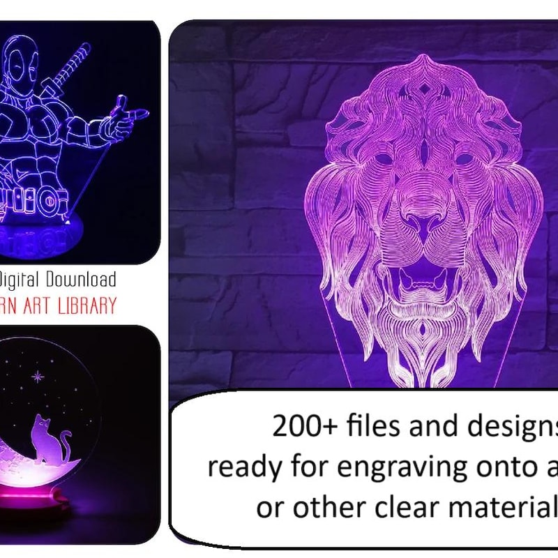 Lightburn Art Library - Etsy