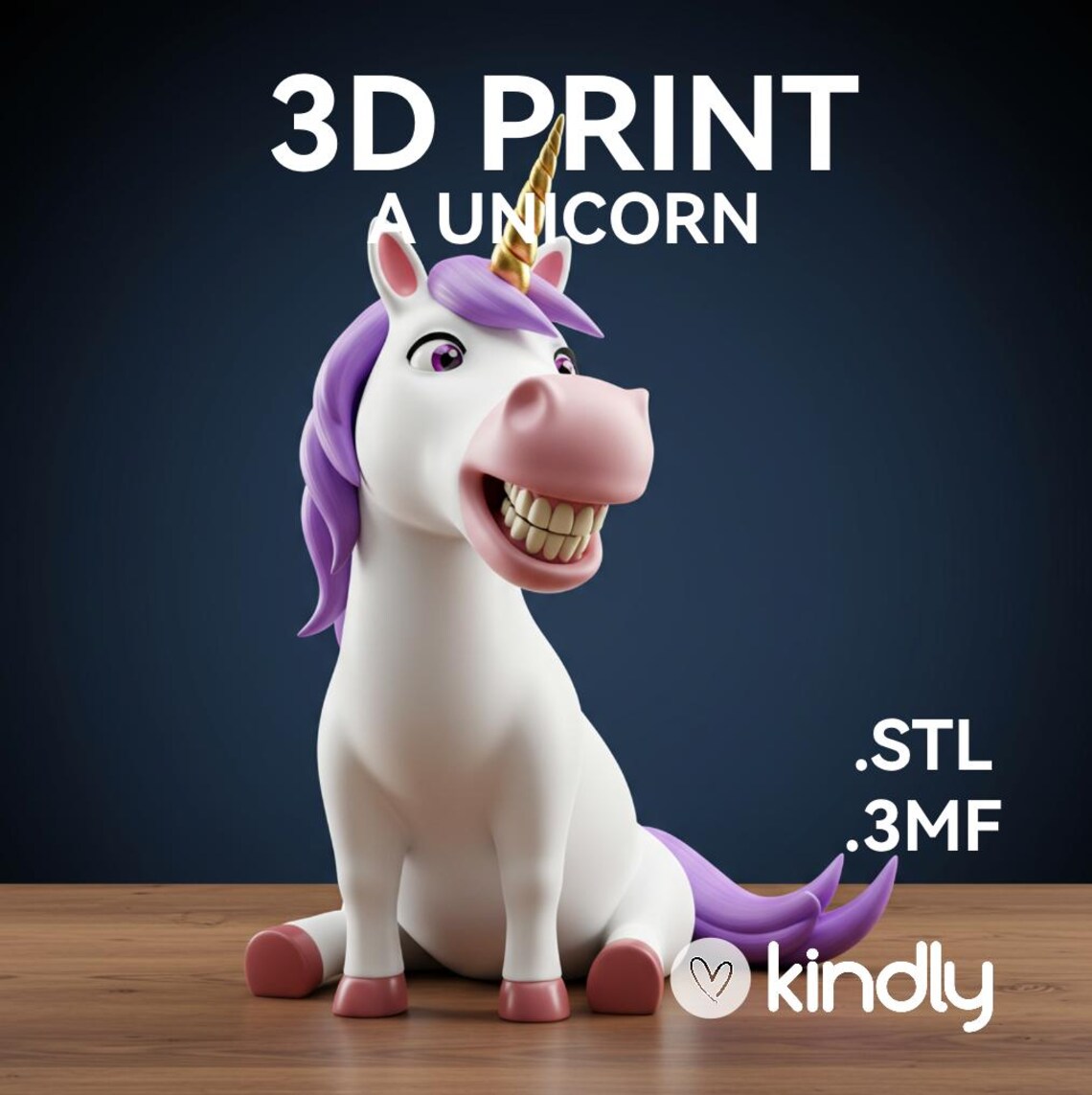 Adorable 9 Pack Unicorn 3D Print Files | Instant Download | STL & 3MF ...