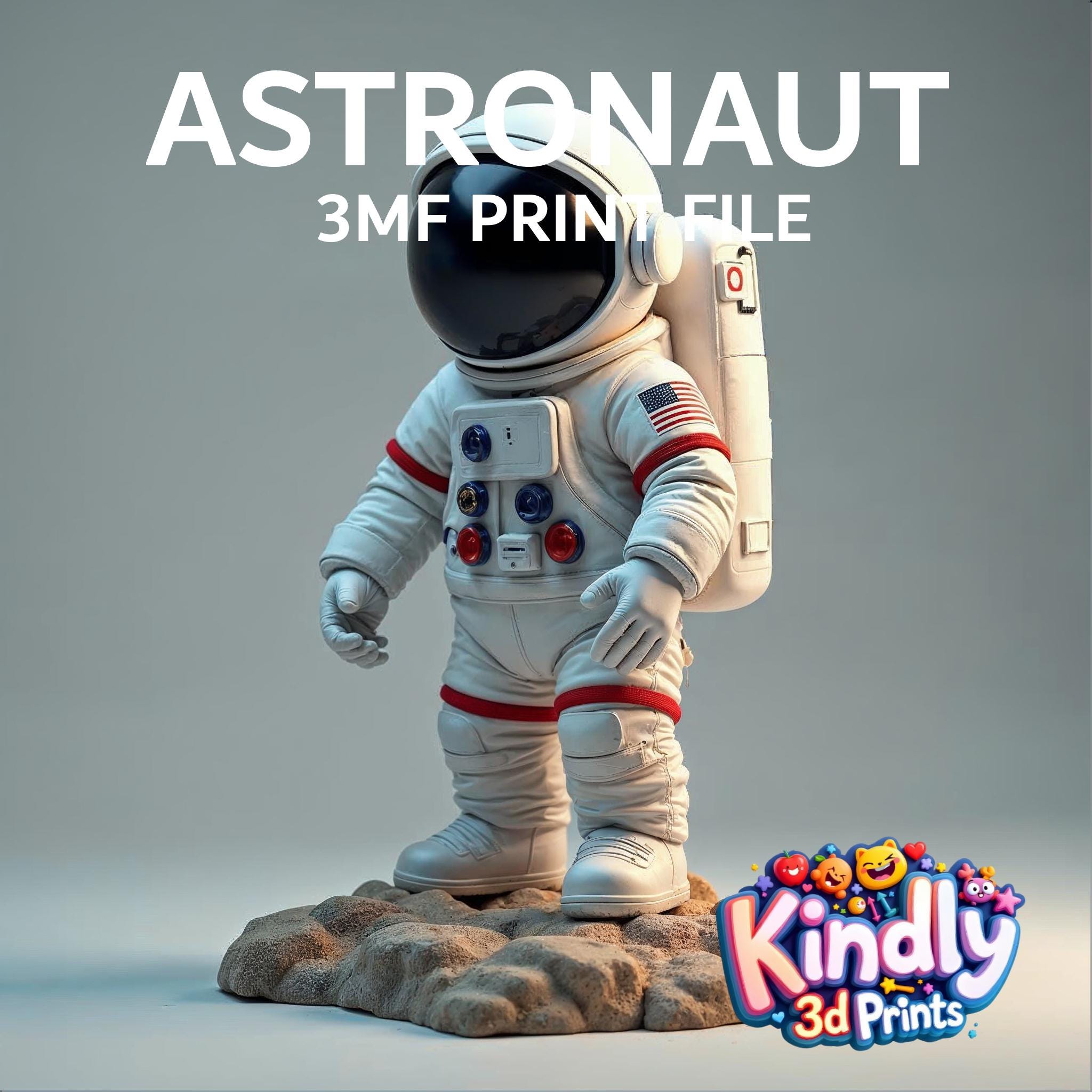 3D Printable Astronaut 3MF File – Instant Download | DIY 3D Printing ...