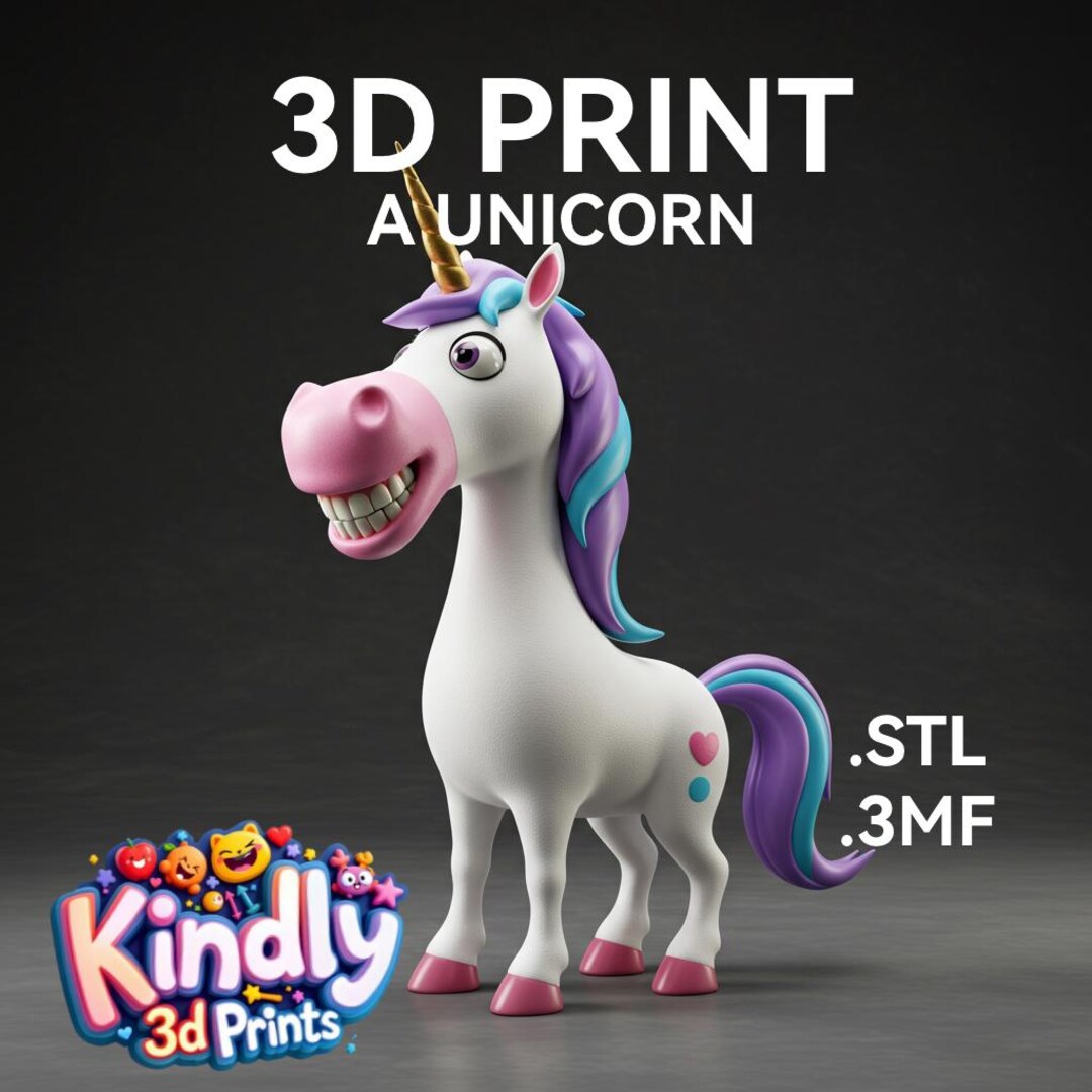 3D Printable Unicorn Model | STL & 3MF Files for Instant Download - 13 ...