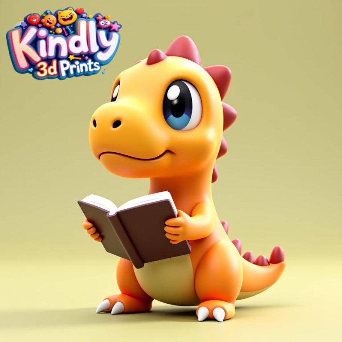 Kindly 3D Prints - Cute Dino T-rex | Instant Download | STL & 3MF ...