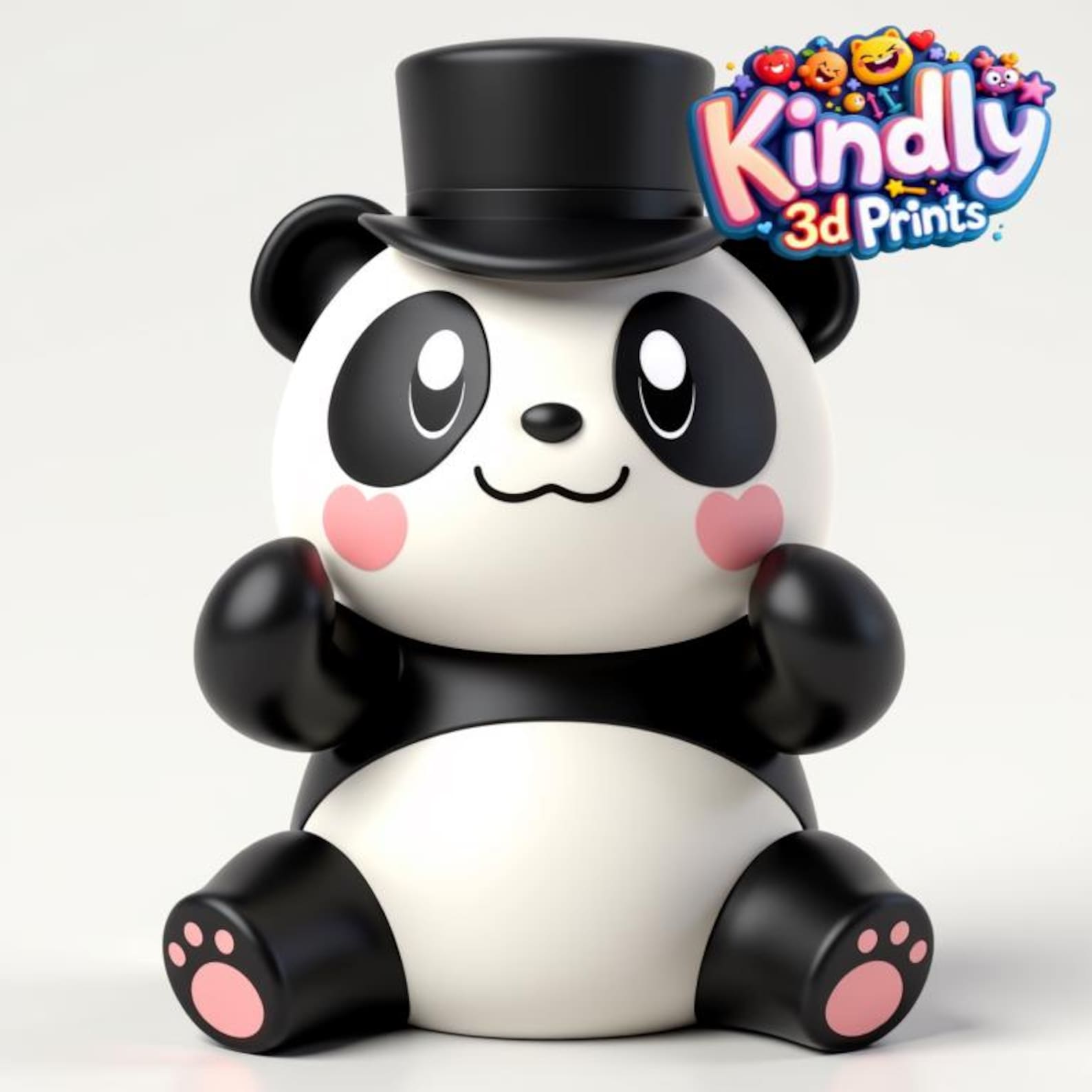 Kindly 3D Prints - Cute Fat Panda 3D Print File | Instant Download ...