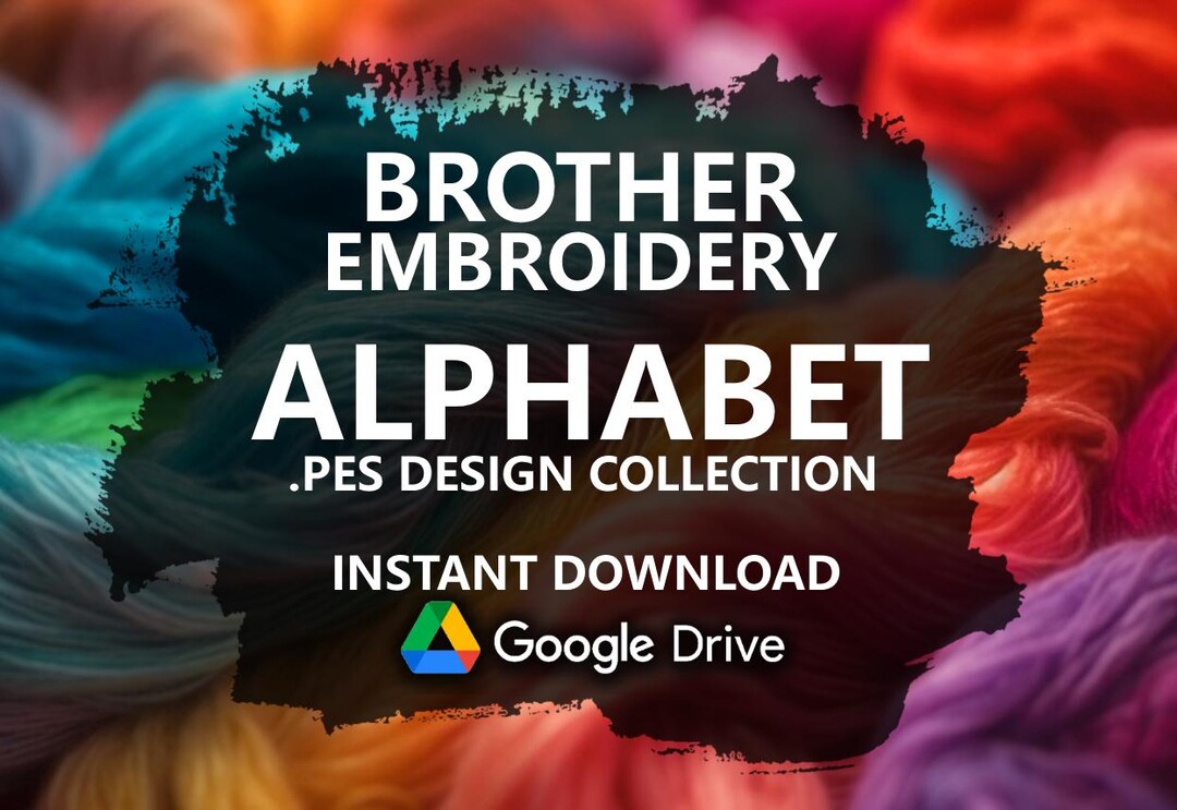 7000+ Brother Alphabet Embroidery Designs – PES Format | Instant ...