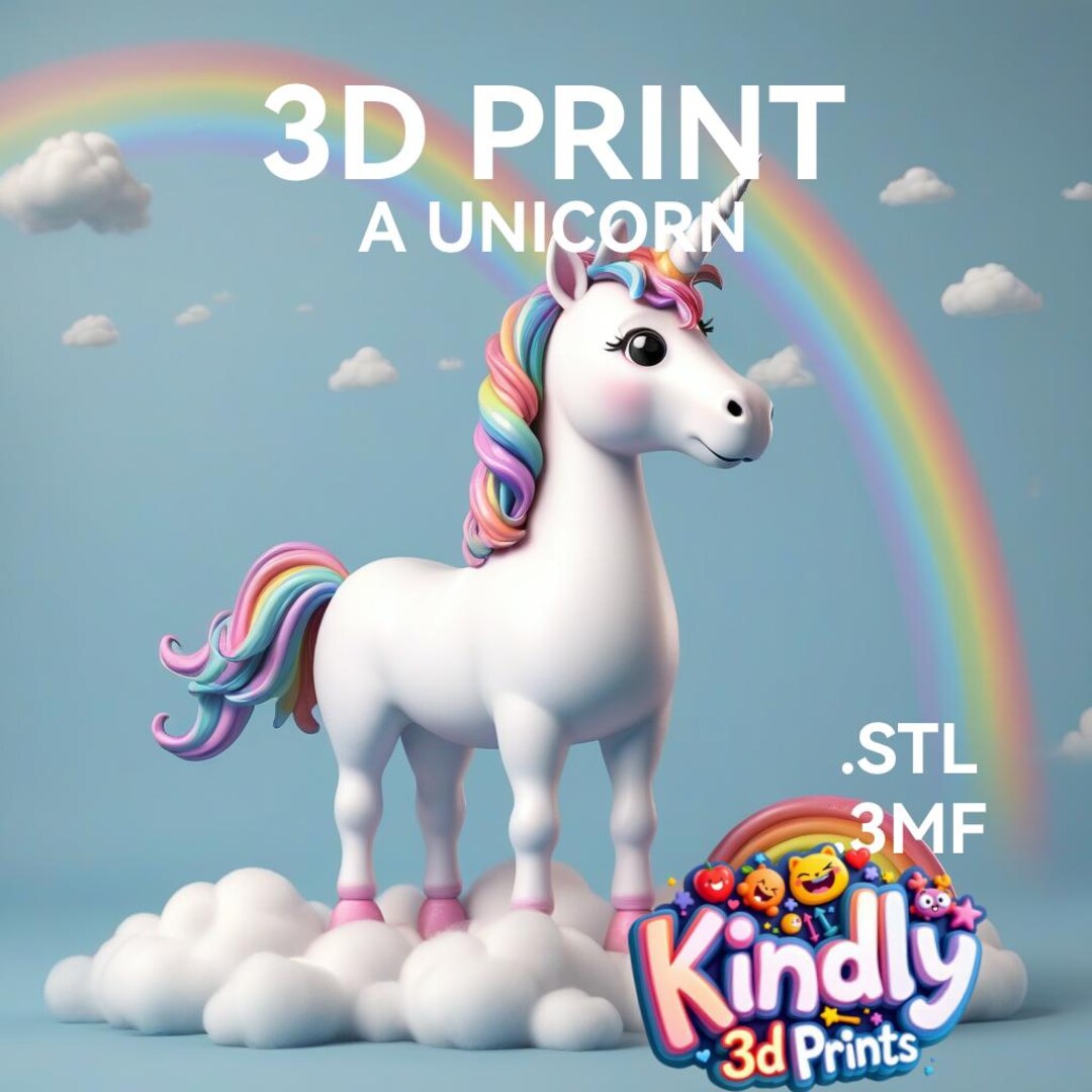 3D Printable Unicorn Model | STL & 3MF Files for Instant Download - 17 ...