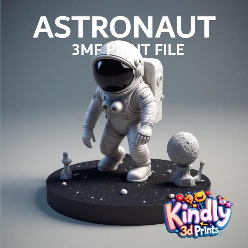 3D Printable Astronaut 3MF File – Instant Download | DIY 3D Printing ...