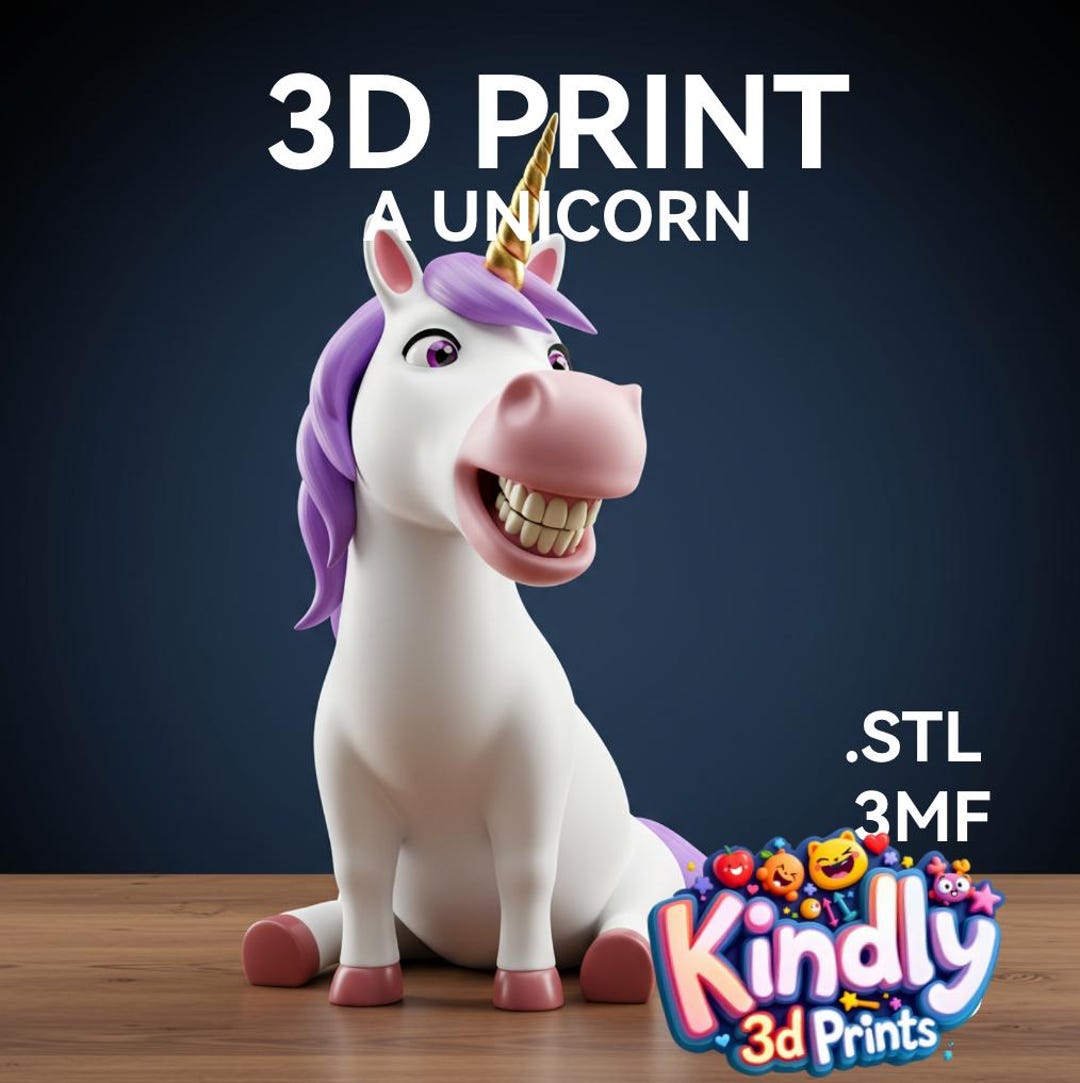 3D Printable Unicorn Model | STL & 3MF Files for Instant Download - 04 ...