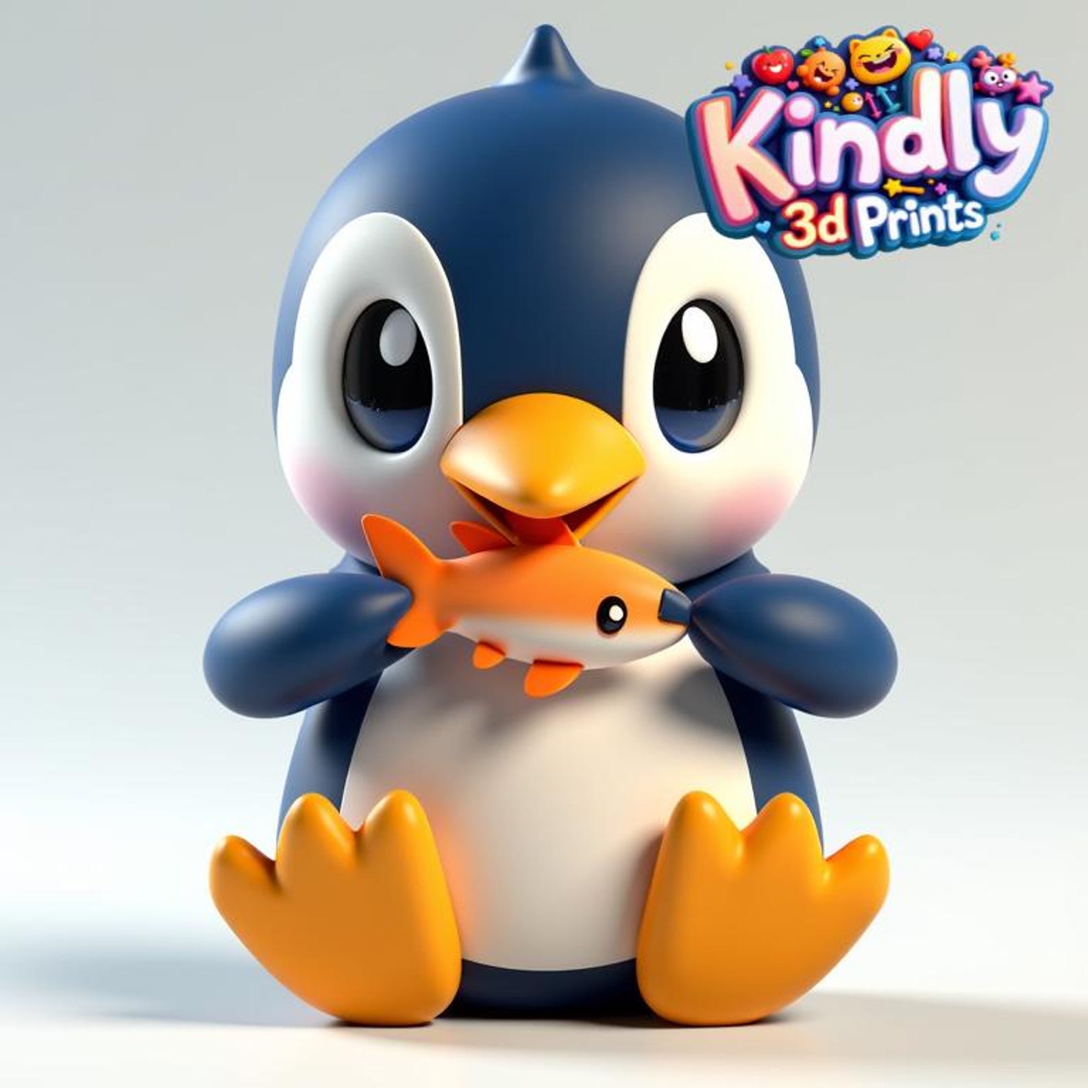 Kindly 3D Prints - Cute Penguin 3D Print File | Instant Download | STL ...