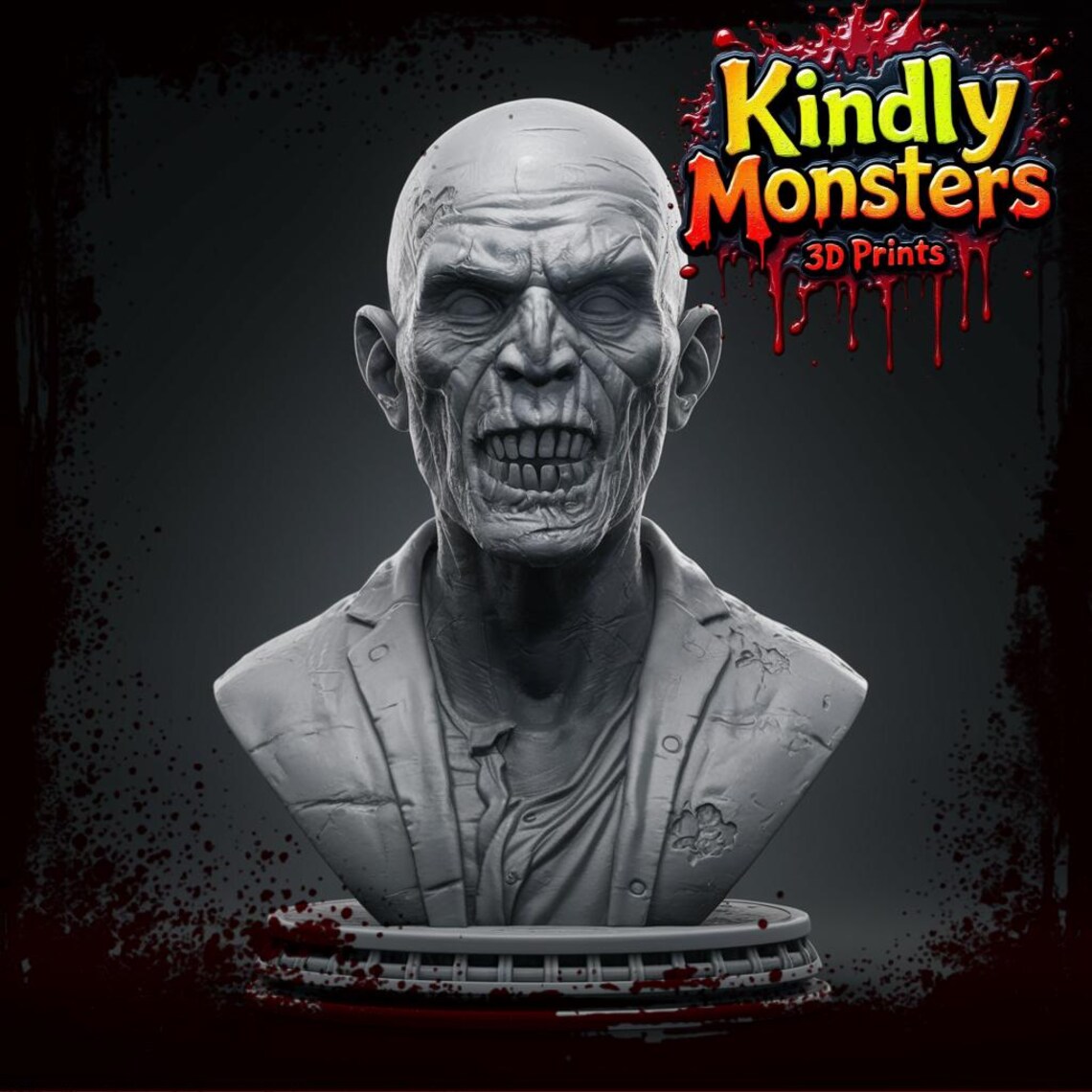 Kindly Monsters - 4 Zombie Bundle – Instant Download | DIY 3D Printing ...