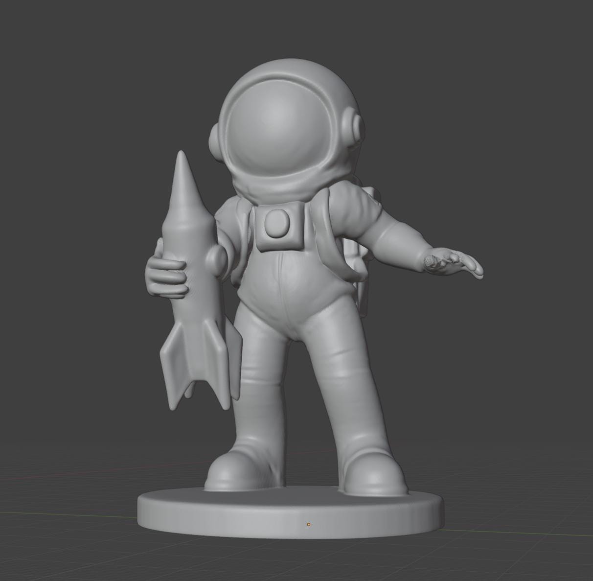 3D Printable Astronaut With Rocket 3MF File – Instant Download | DIY 3D ...