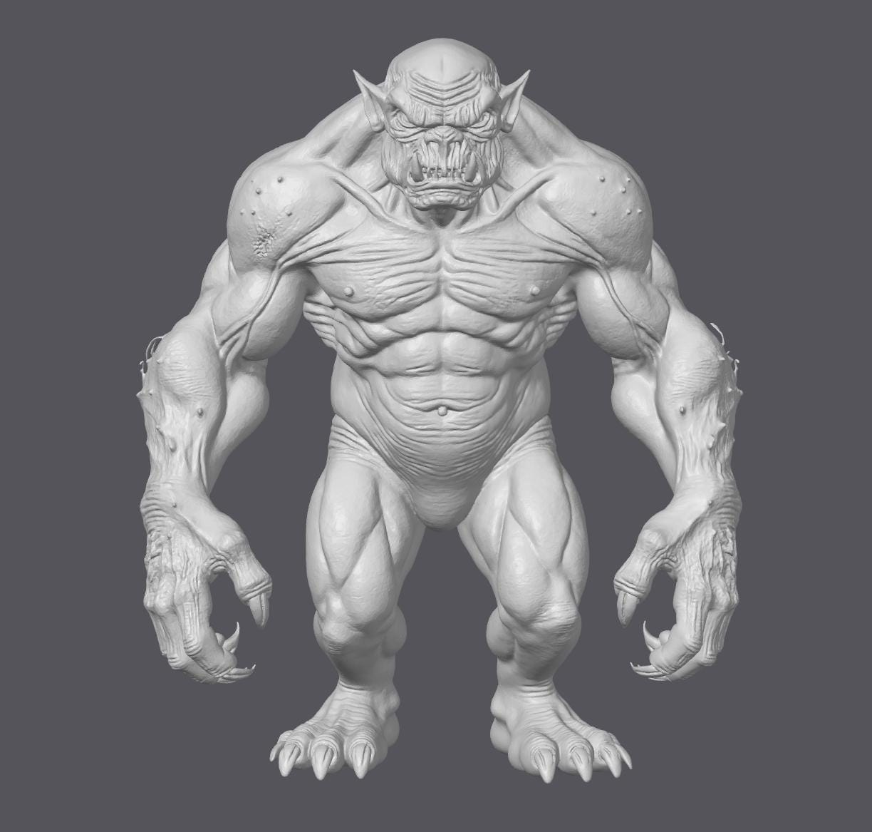 Muscular Fantasy Monster – Instant Download | DIY 3D Printing Model ...