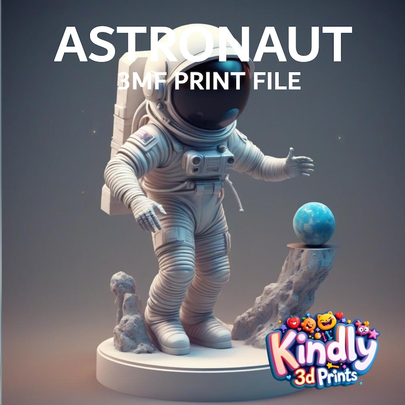 3D Printable Astronaut 3MF File – Instant Download | DIY 3D Printing ...