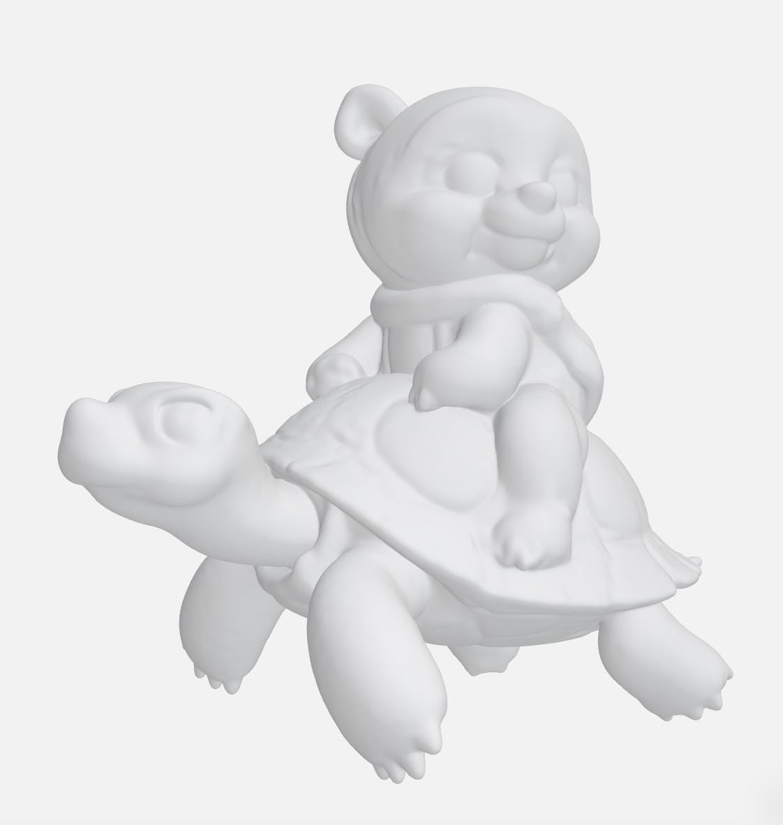 Kindly 3D Prints - Baby Sloth Riding a Tortoise 3D Print File | Instant ...
