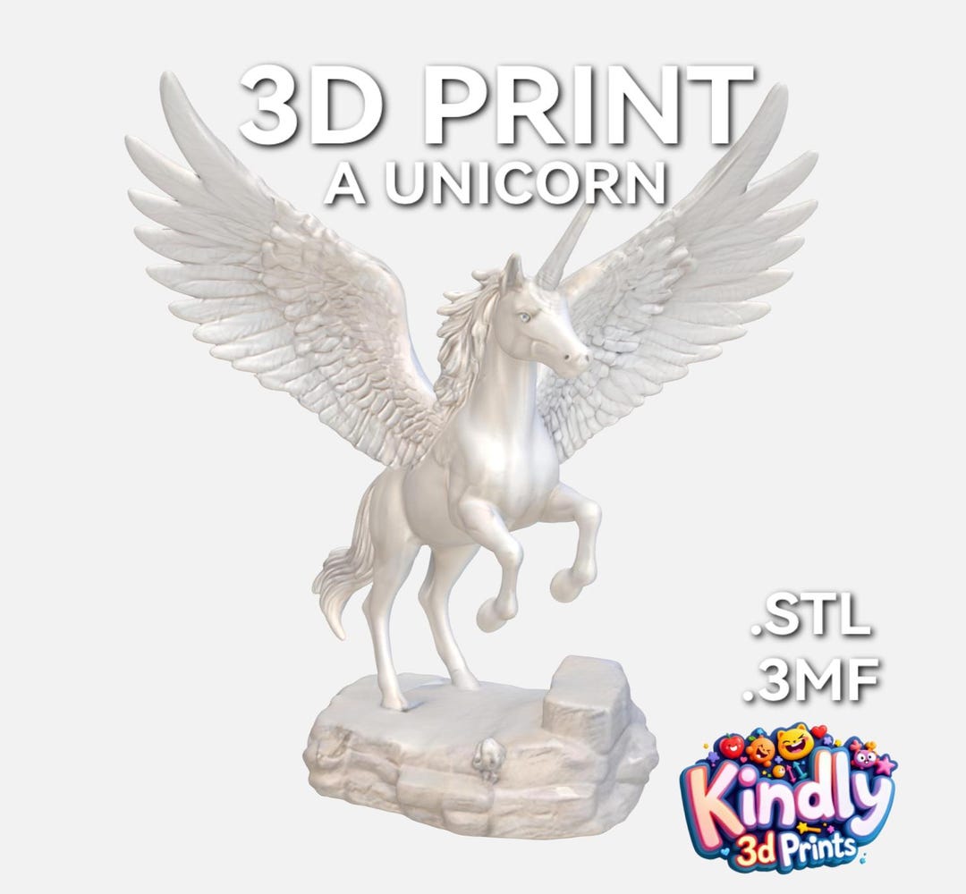 3D Printable Unicorn Model | STL & 3MF Files for Instant Download - 11 ...