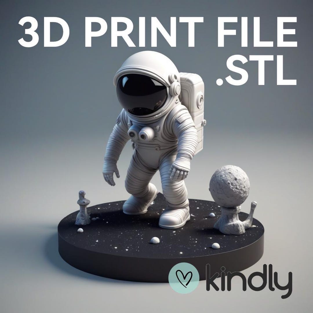 3D Printable Astronaut STL File – Instant Download | DIY 3D Printing ...