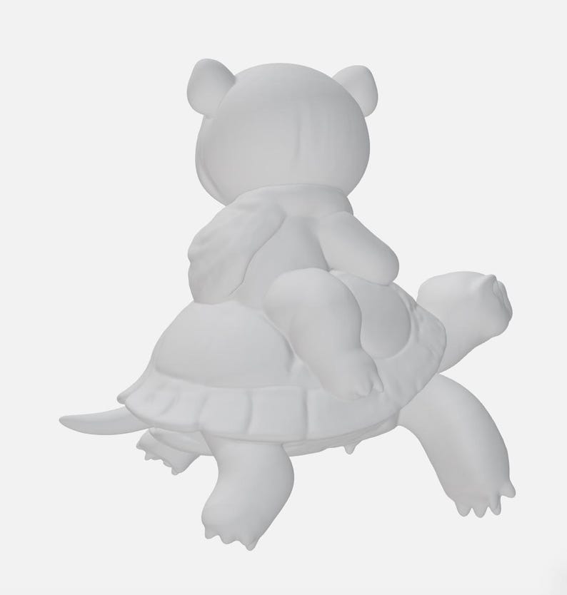 Kindly 3D Prints - Baby Sloth Riding a Tortoise 3D Print File | Instant ...
