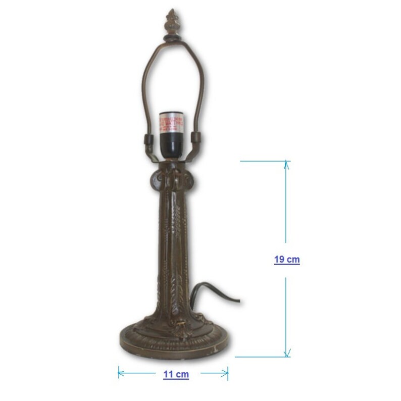 Metal Lamp Base With Leaves. Art Nouveau. 11.5" - Etsy