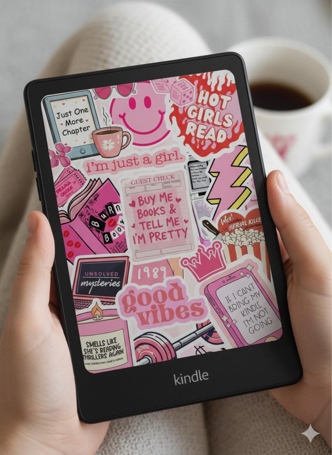 Pink Kindle Insert - Etsy