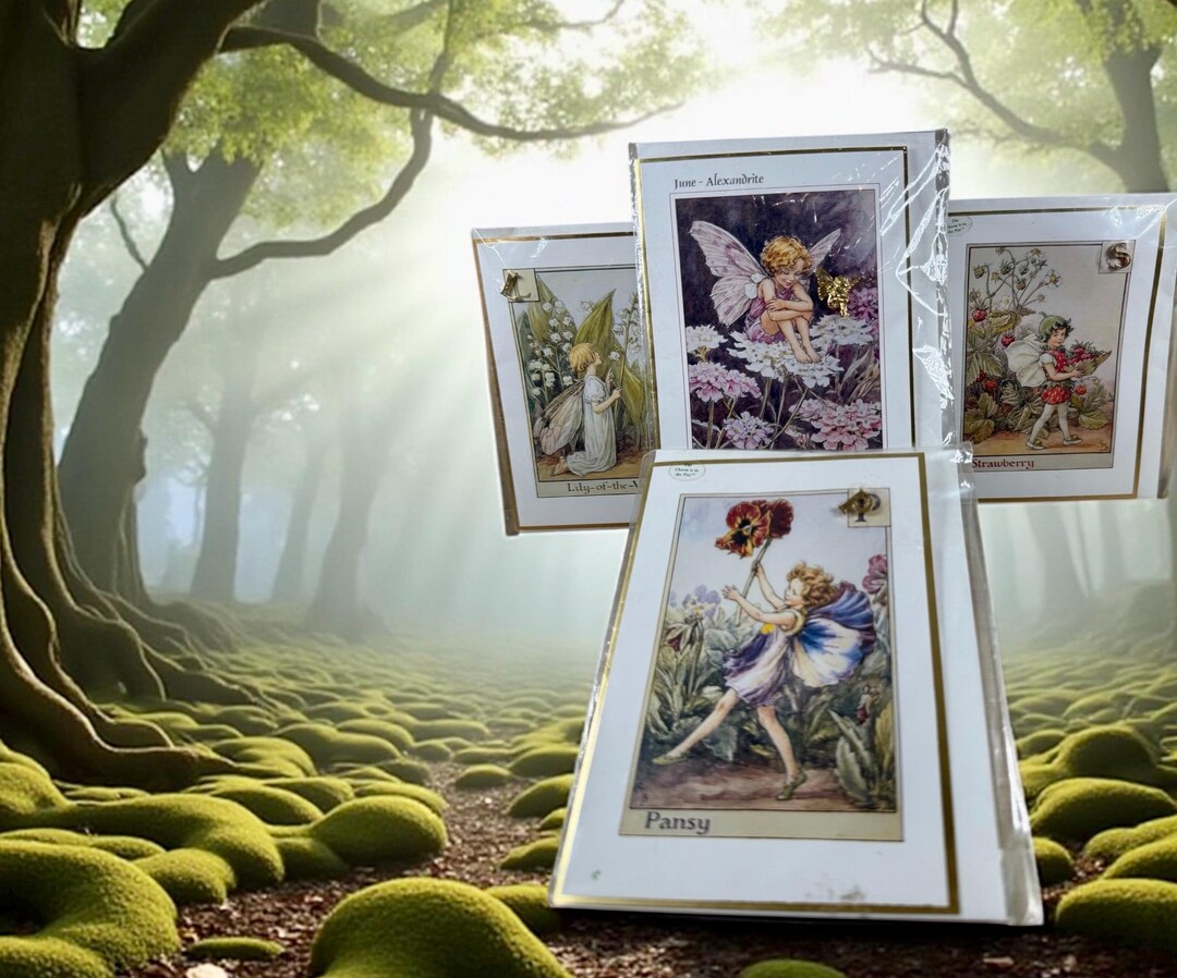 Flower Fairies Cicely Mary Barker Note Cards With 18K Gold Plated Pins ...