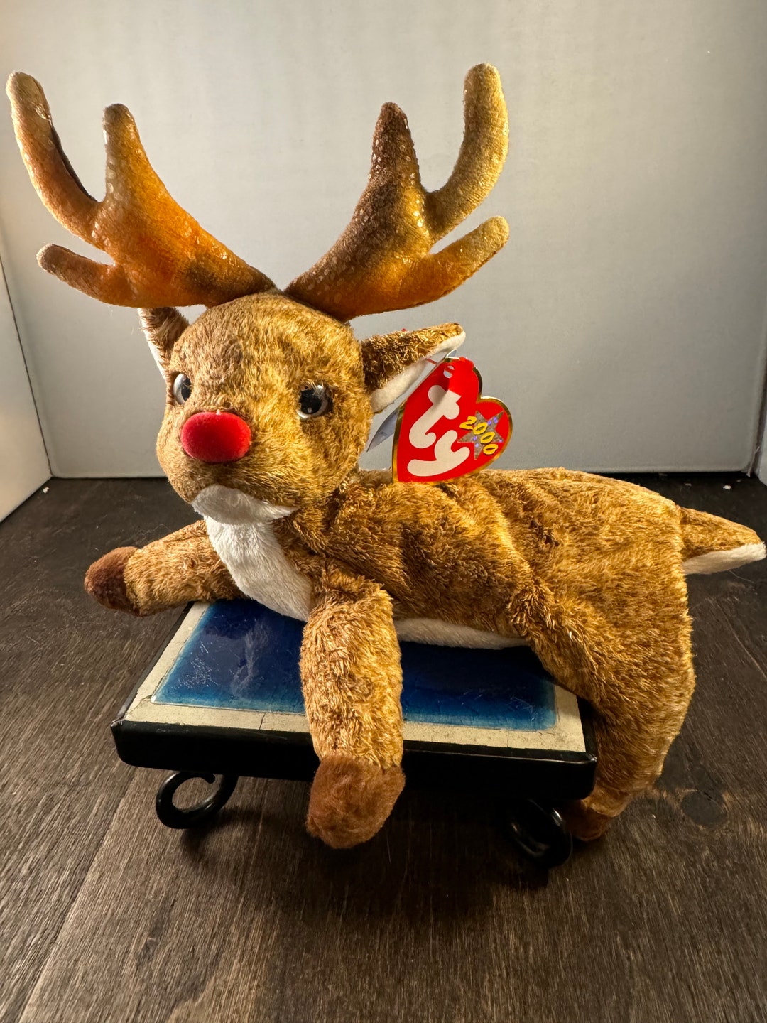 TY Beanie Baby roxie the Red Nosed Reindeer - Etsy