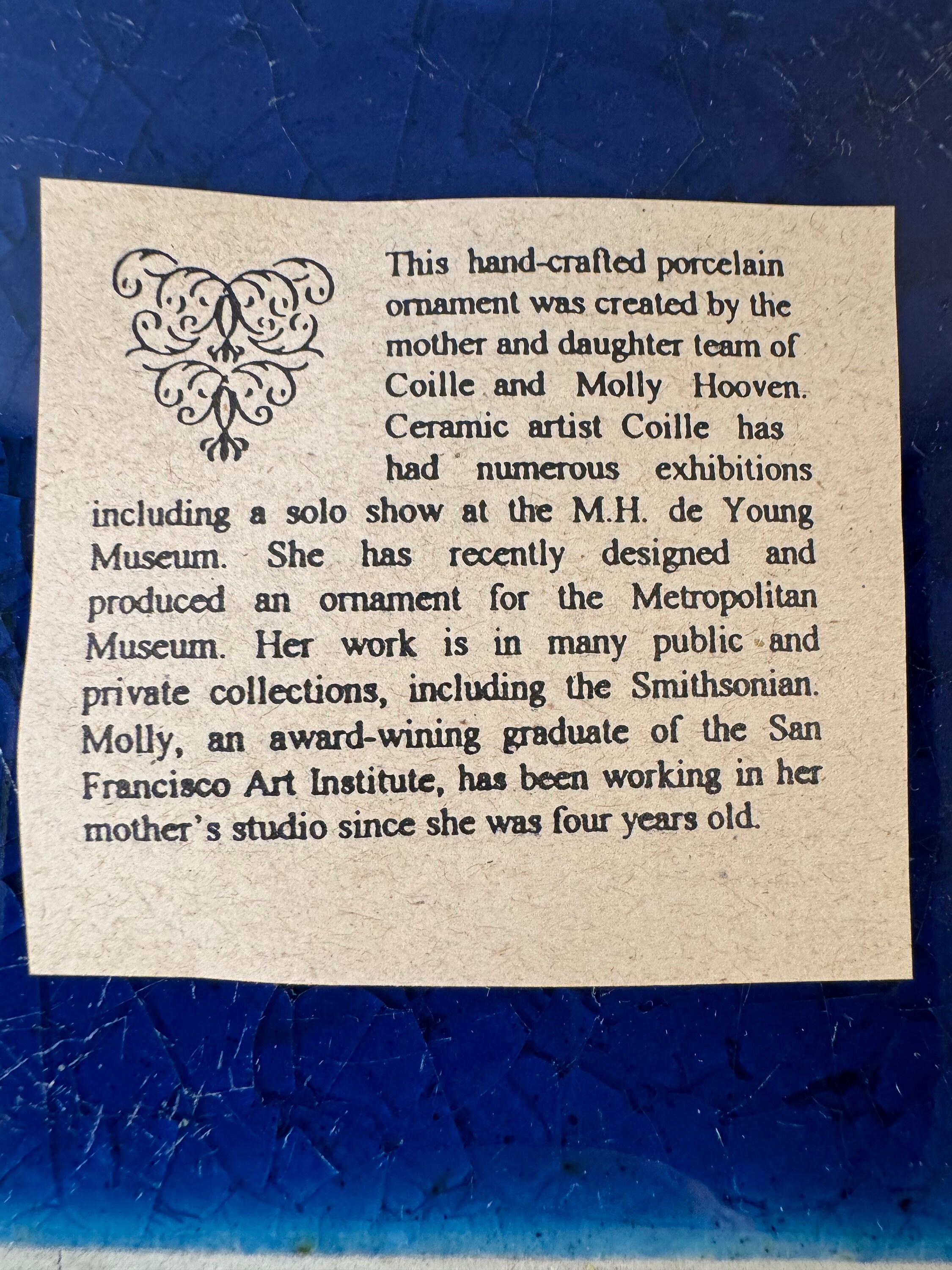 Vintage Hooven and Hooven Porcelain Heavenly Moon Ornament - Etsy