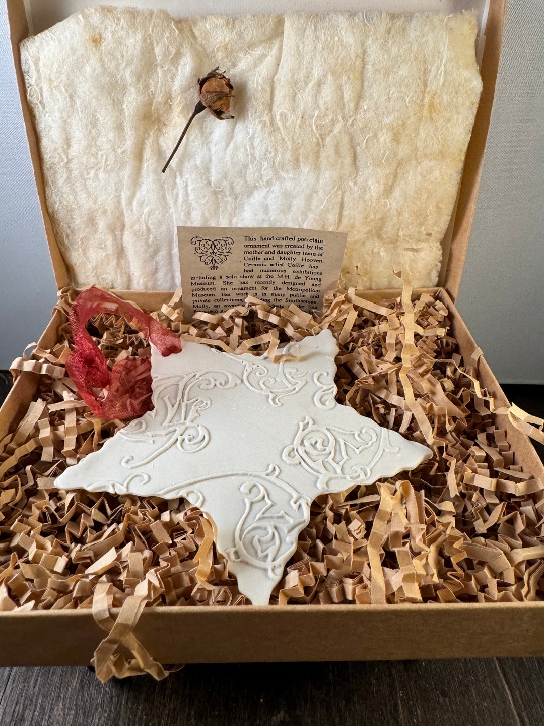 Vintage Hooven and Hooven Porcelain Star Ornament - Etsy