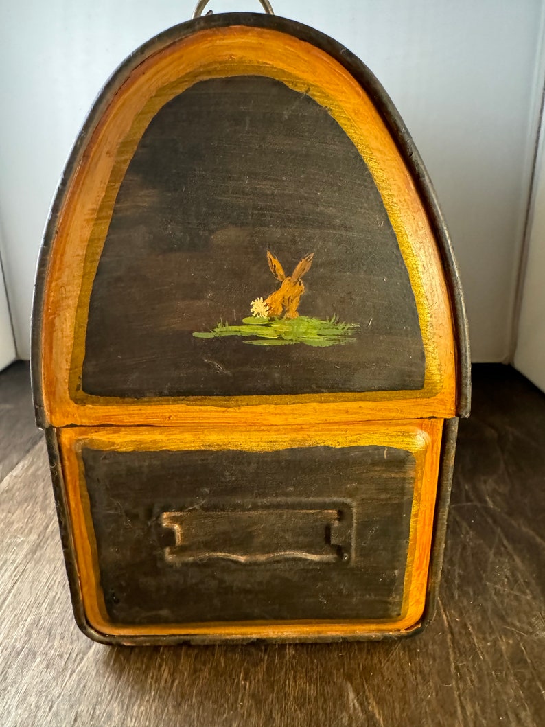 1950's Vintage Hand Painted Thermos Domed Lunch Box - Etsy