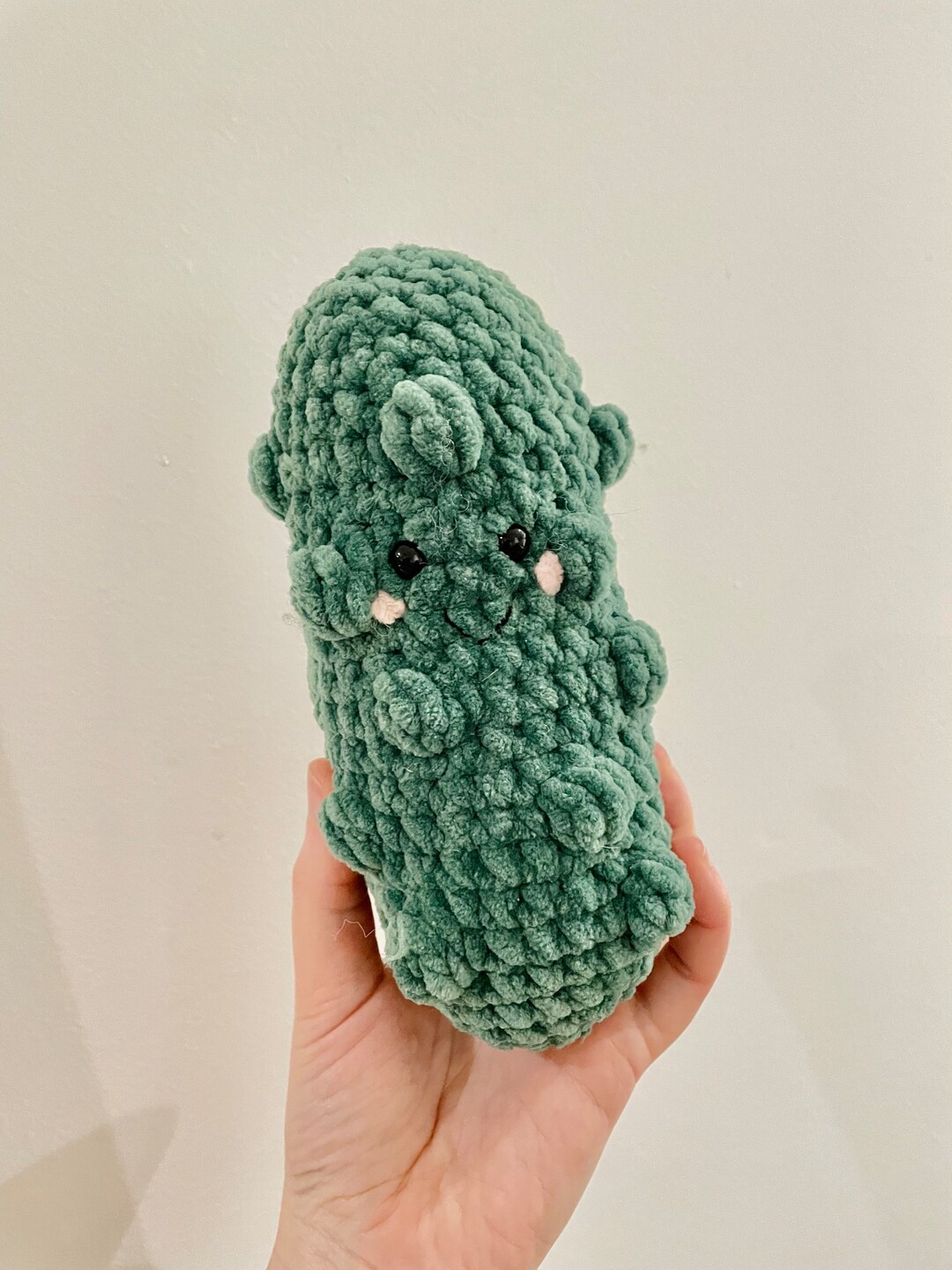 Cute Pickle Soft Crochet Plushie - Etsy