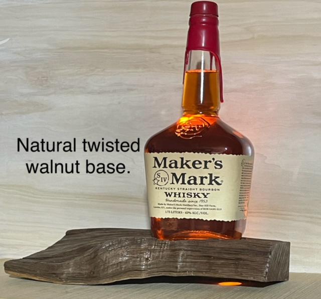 Maker's Mark Bar Light, Natural Walnut - Etsy