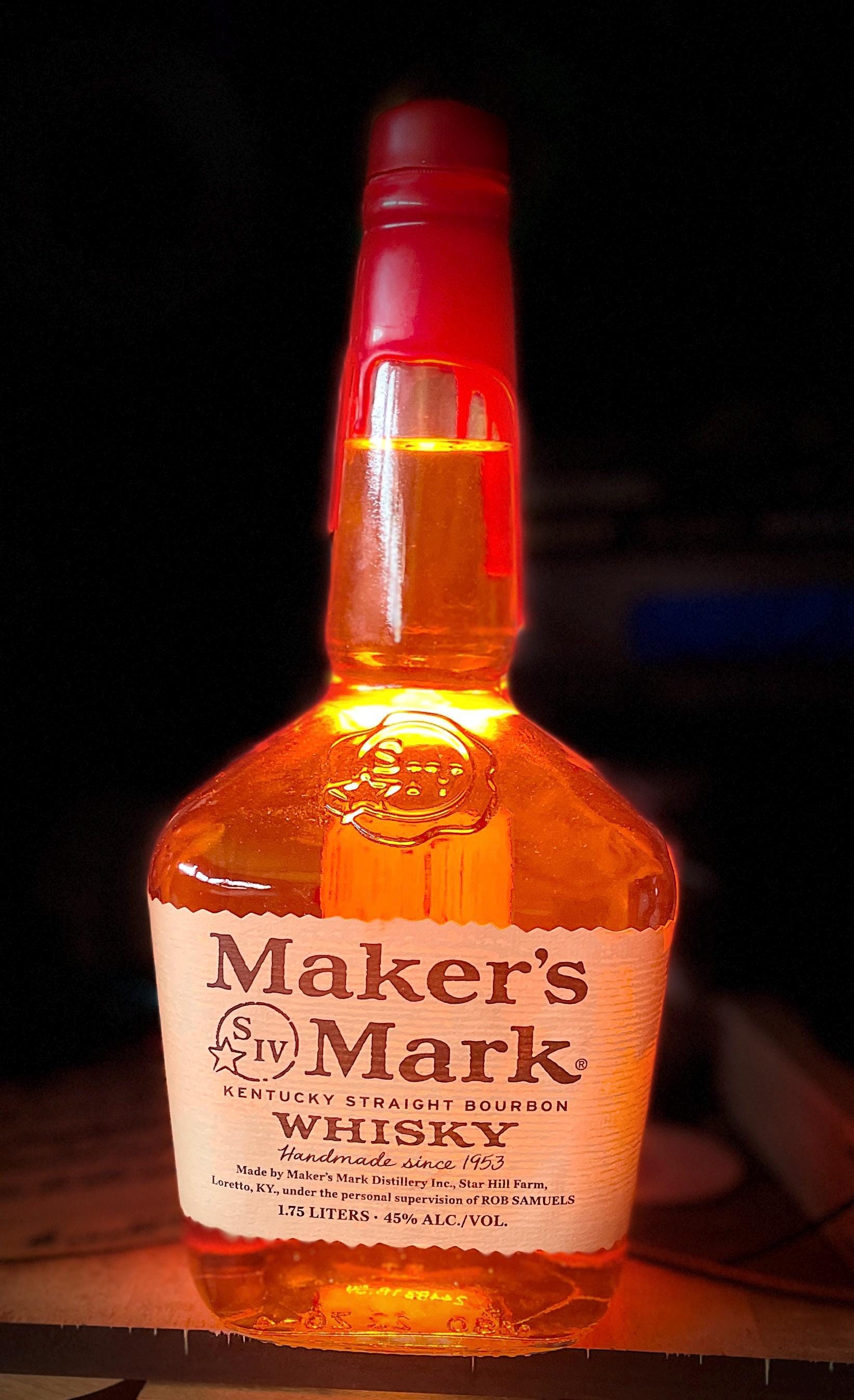 Maker's Mark Bar Light, Natural Walnut - Etsy