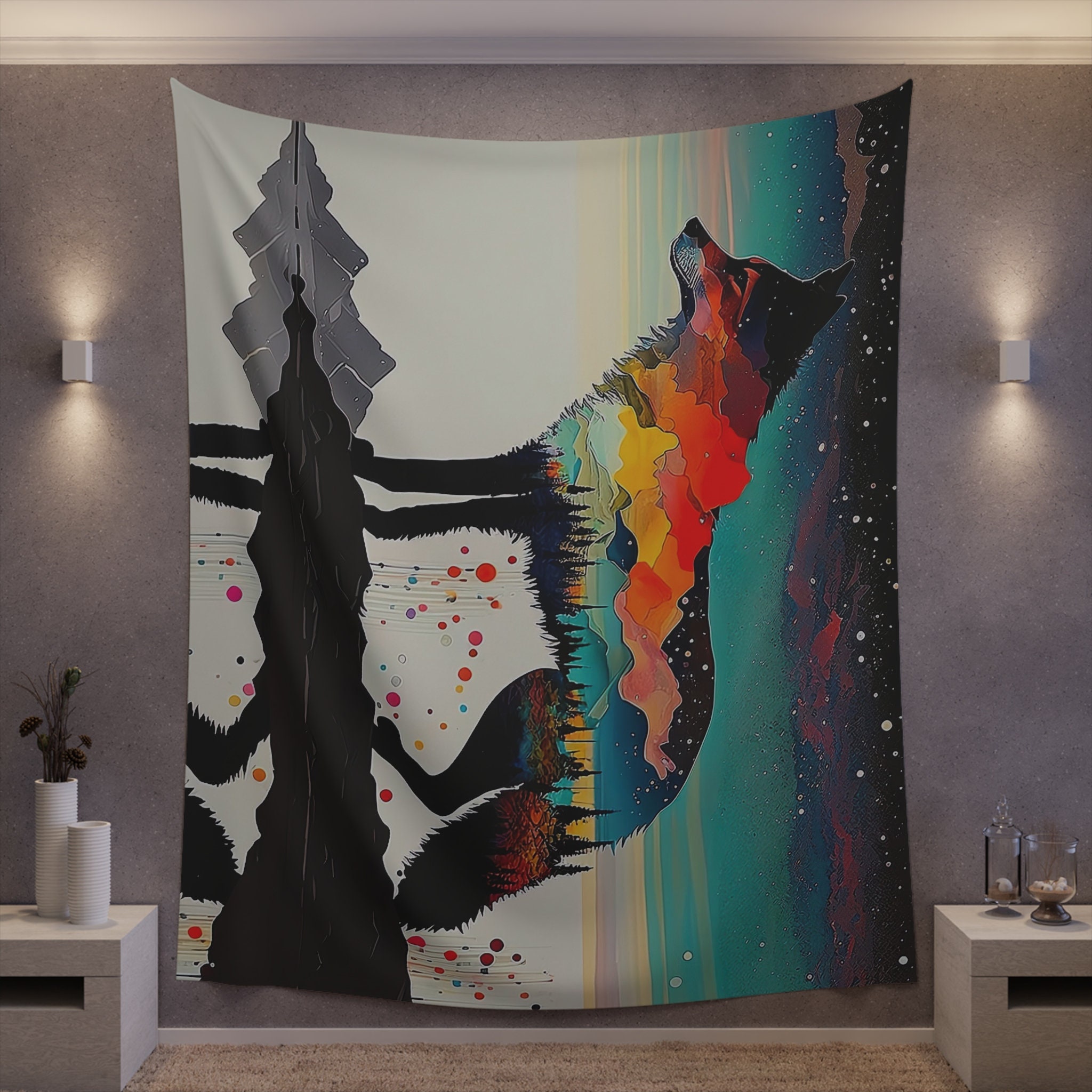 Beautiful Fox Nature Depiction Wall Tapestry Room Decor Wall Hanging - Etsy