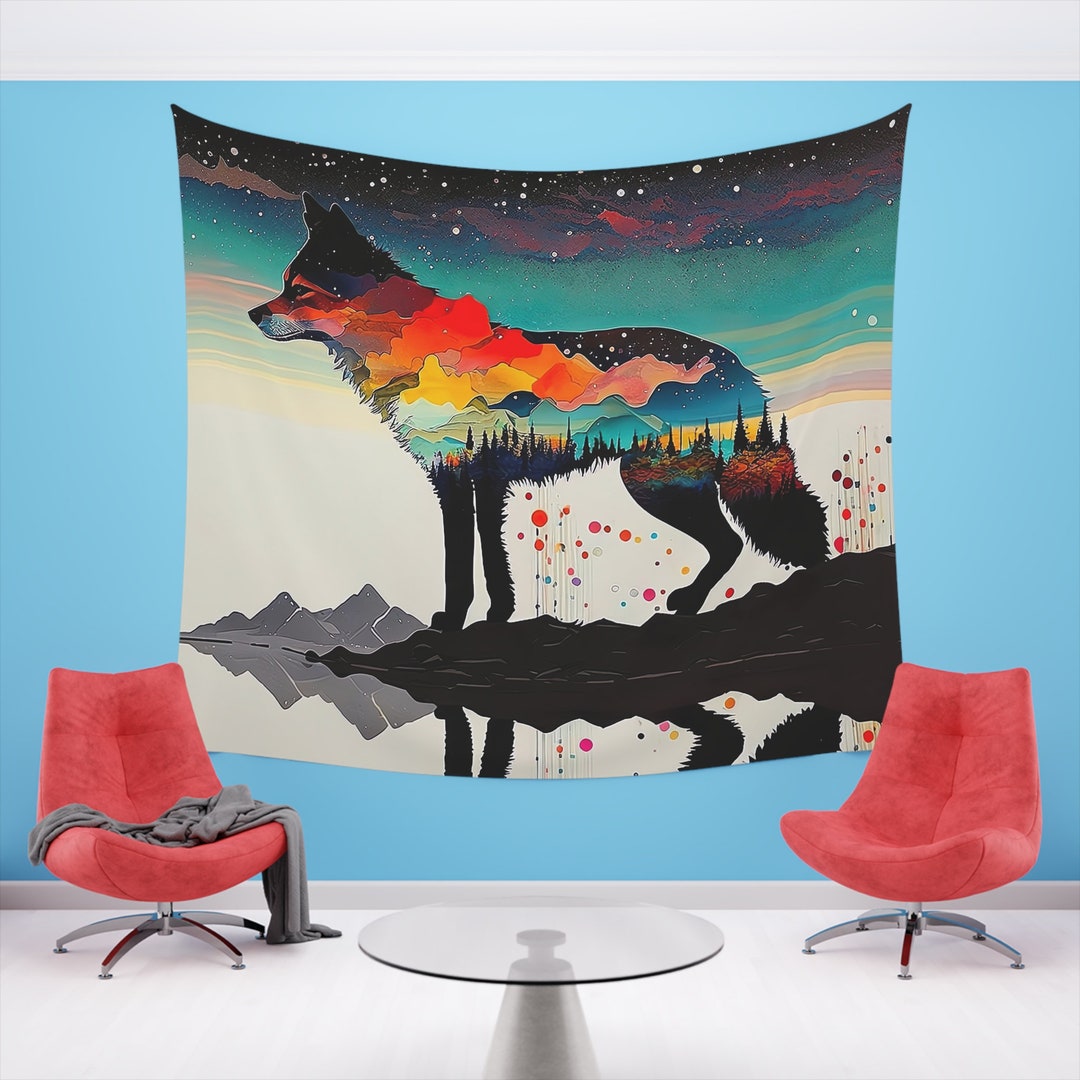 Beautiful Fox Nature Depiction Wall Tapestry Room Decor Wall Hanging - Etsy
