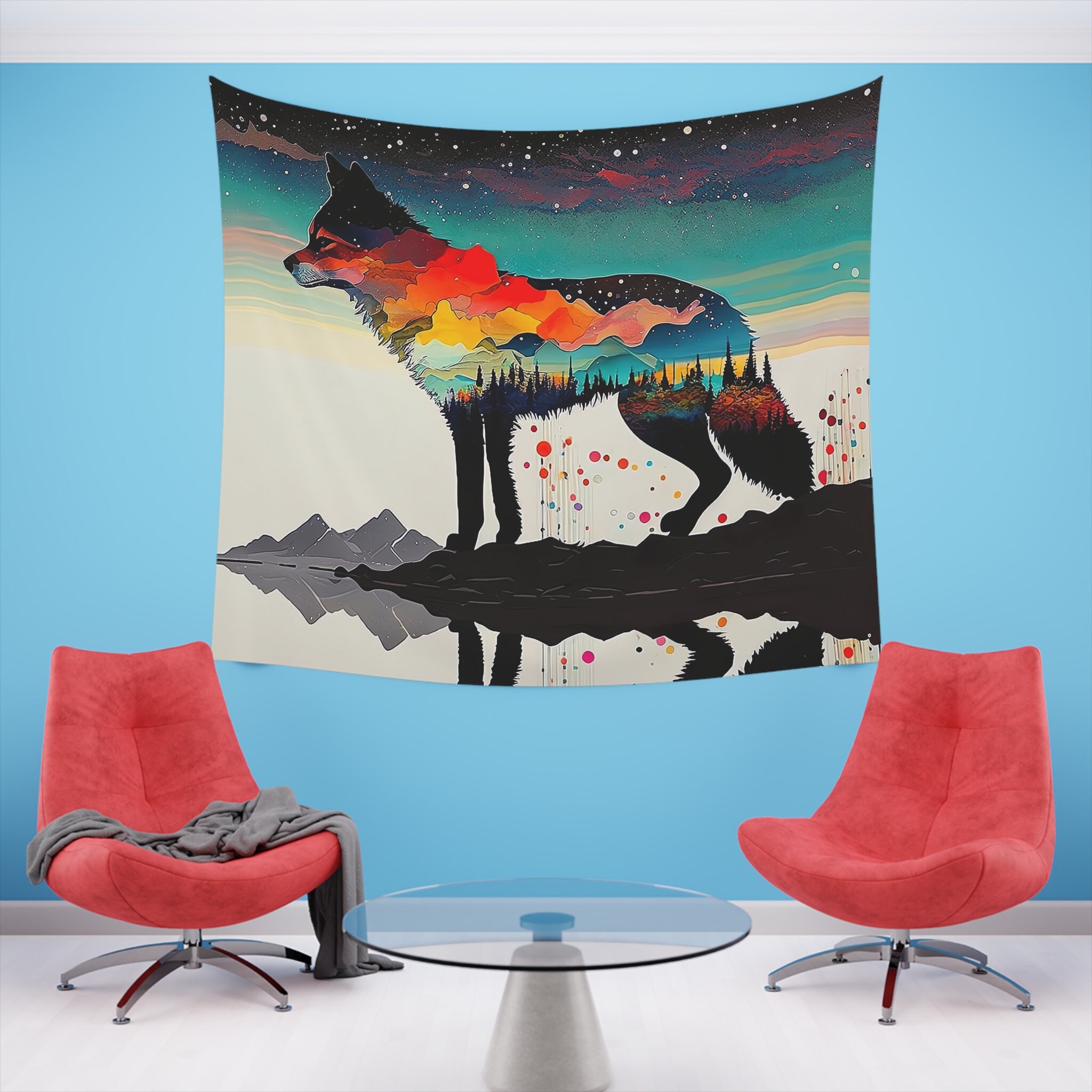 Beautiful Fox Nature Depiction Wall Tapestry Room Decor Wall Hanging - Etsy
