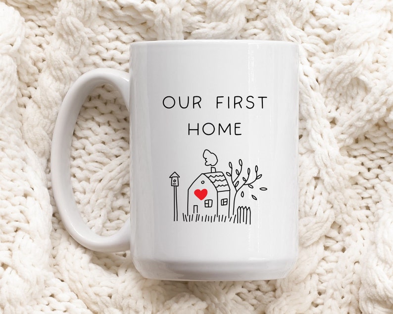Our First Home Gift, Personalized First Home Coffee Cup, Custom Mug ...