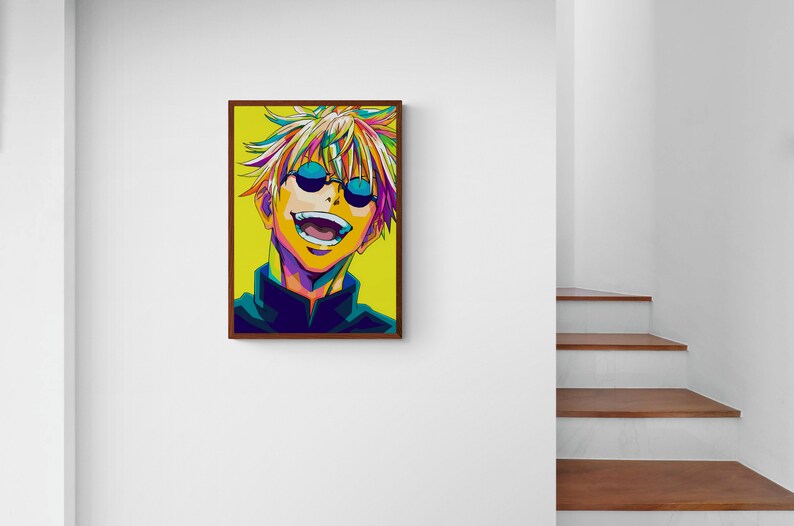 Buy Jujutsu Kaisen, Satoru Gojo Japanese Anime Wall Art Print, Manga ...