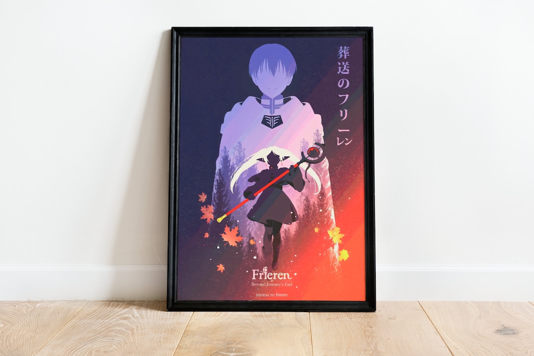 Sousou No Frieren Poster, Frieren Japanese Anime Wall Art Print, Manga ...
