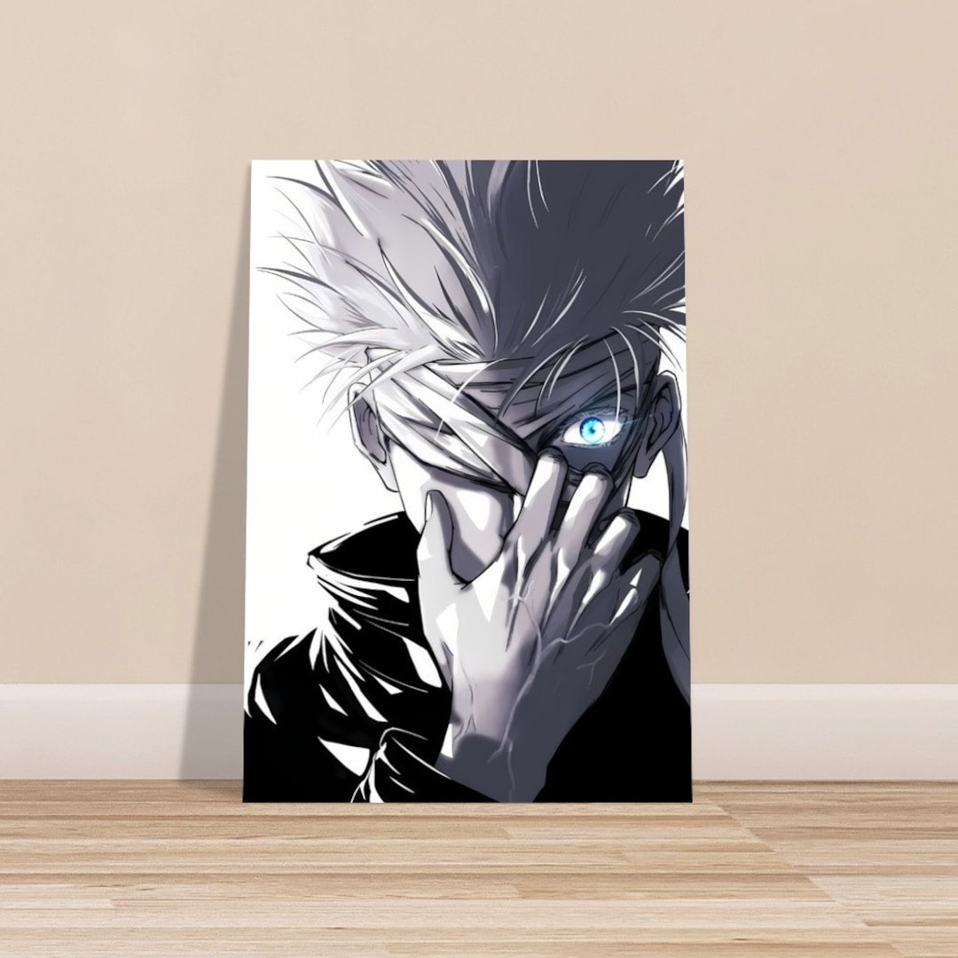 Jujutsu Kaisen Poster, Satoru Gojo Japanese Anime Wall Art Print, Manga ...