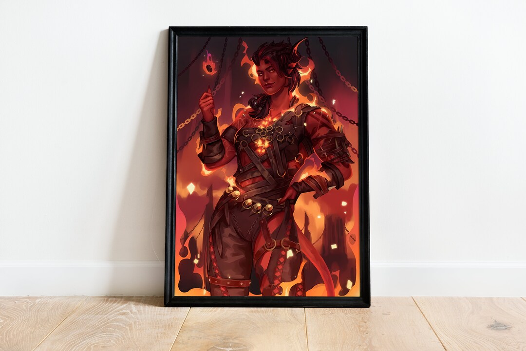 Baldurs Gate Karlach Poster, BG3, Video Game Poster, Game Room Decor ...