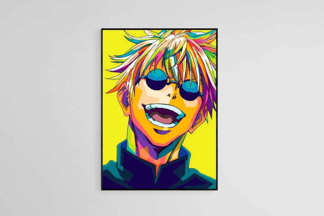 Buy Jujutsu Kaisen, Satoru Gojo Japanese Anime Wall Art Print, Manga ...