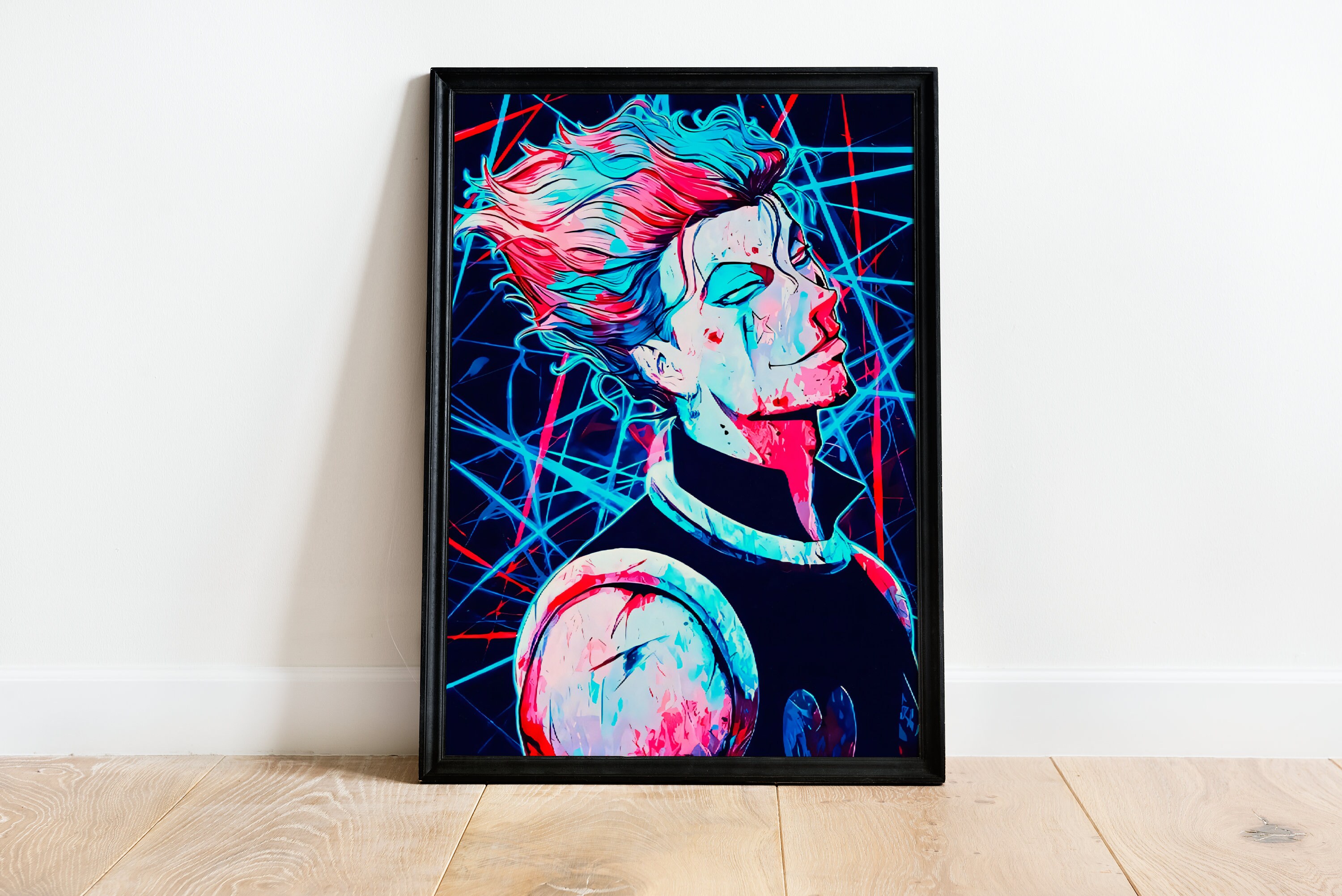 Hisoka Poster, Hunter X Hunter, Anime Wall Art, Manga Poster, Japanese ...