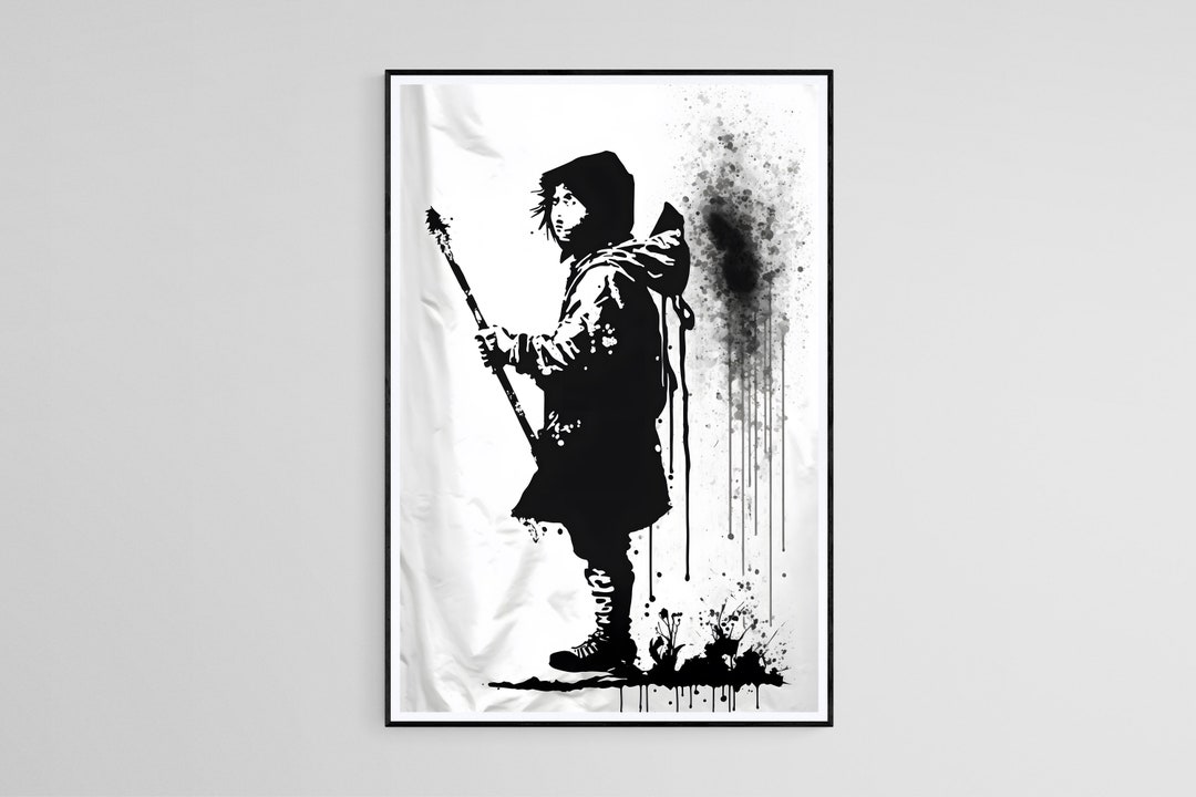 Banksy Style Digital Poster Banksy Printable Wall Art Banksy - Etsy
