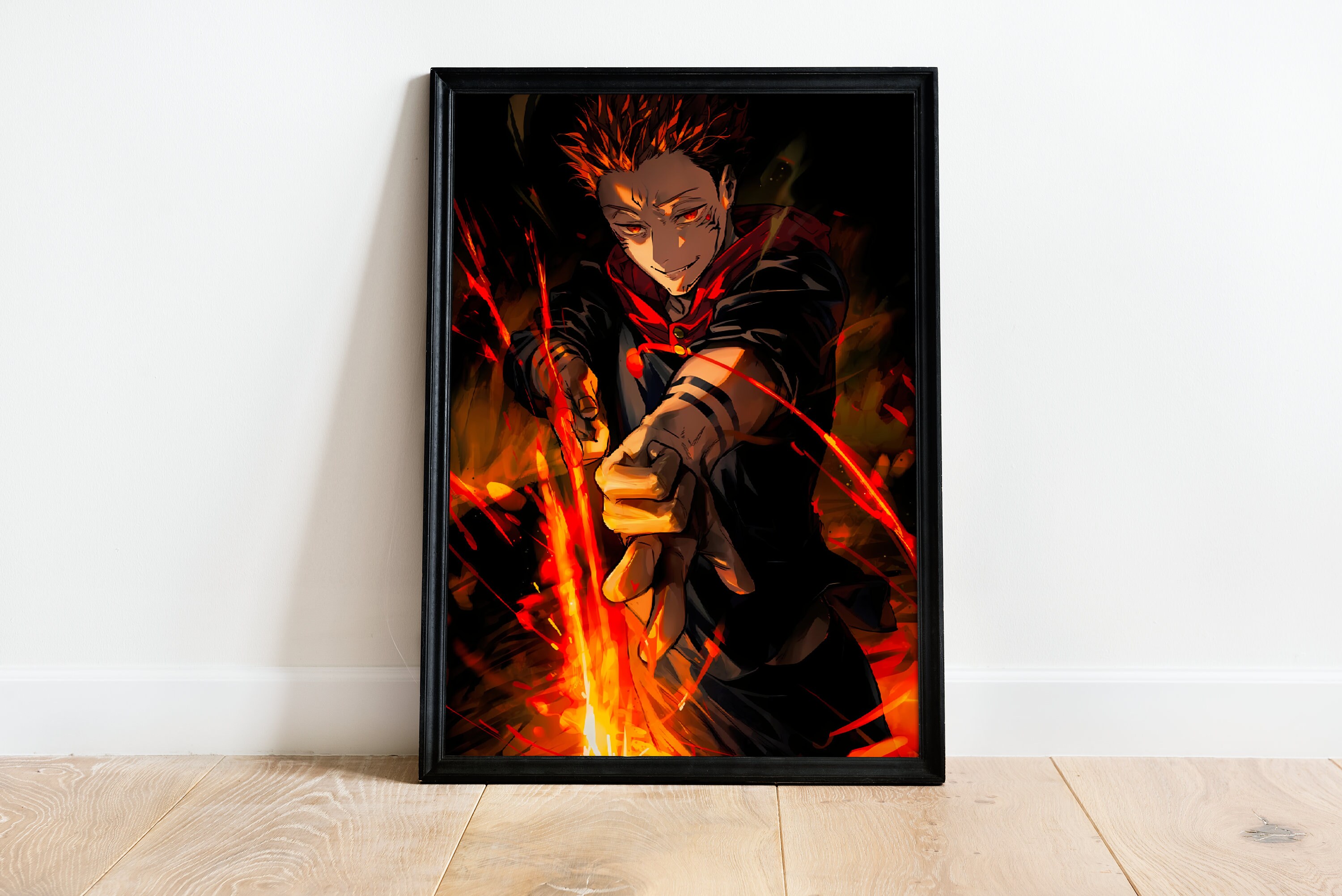 Jujutsu Kaisen Poster, Sukuna, Itadori Yuji, Japanese Anime Wall Art ...