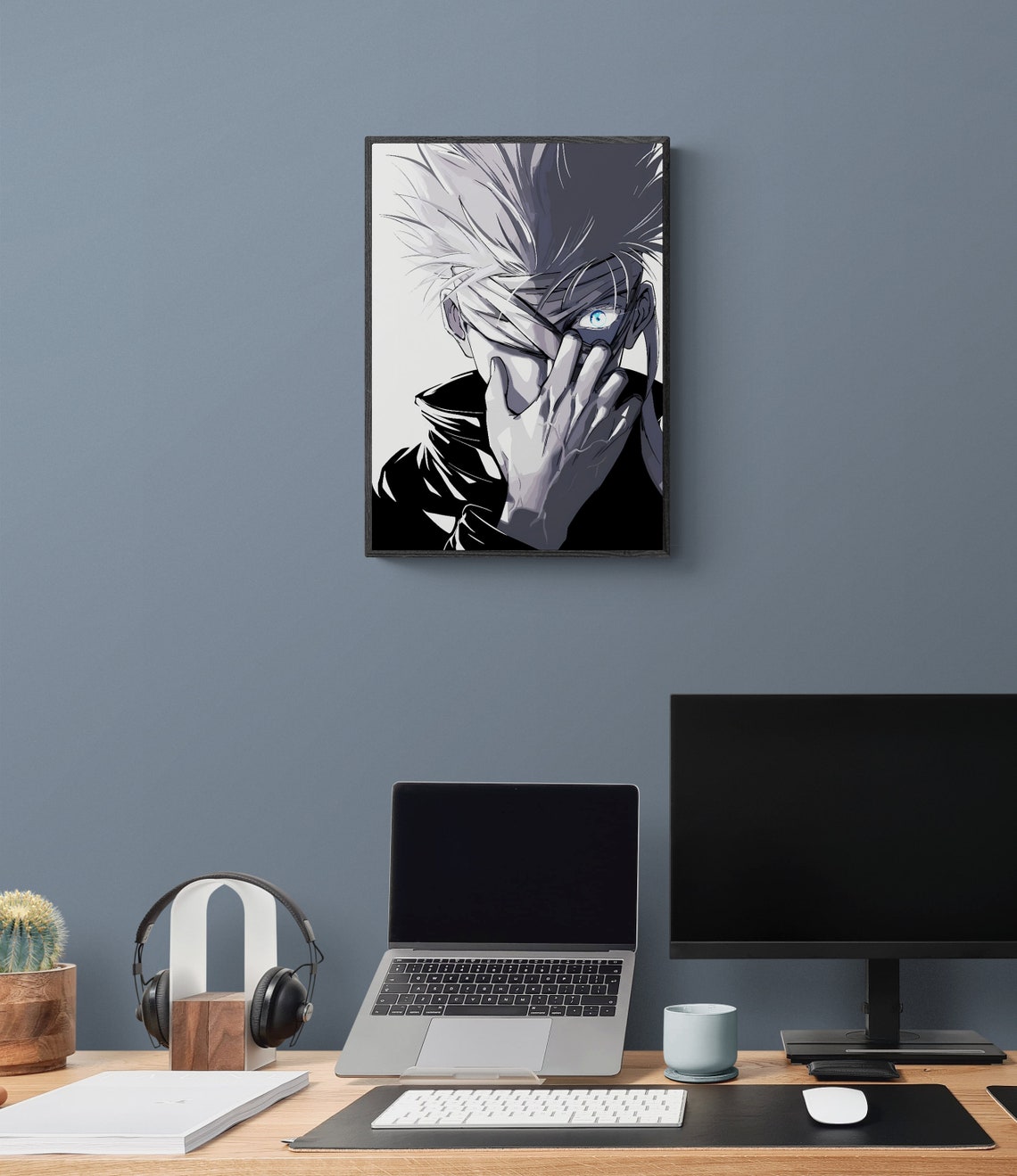 Jujutsu Kaisen Poster, Satoru Gojo Japanese Anime Wall Art Print, Manga ...